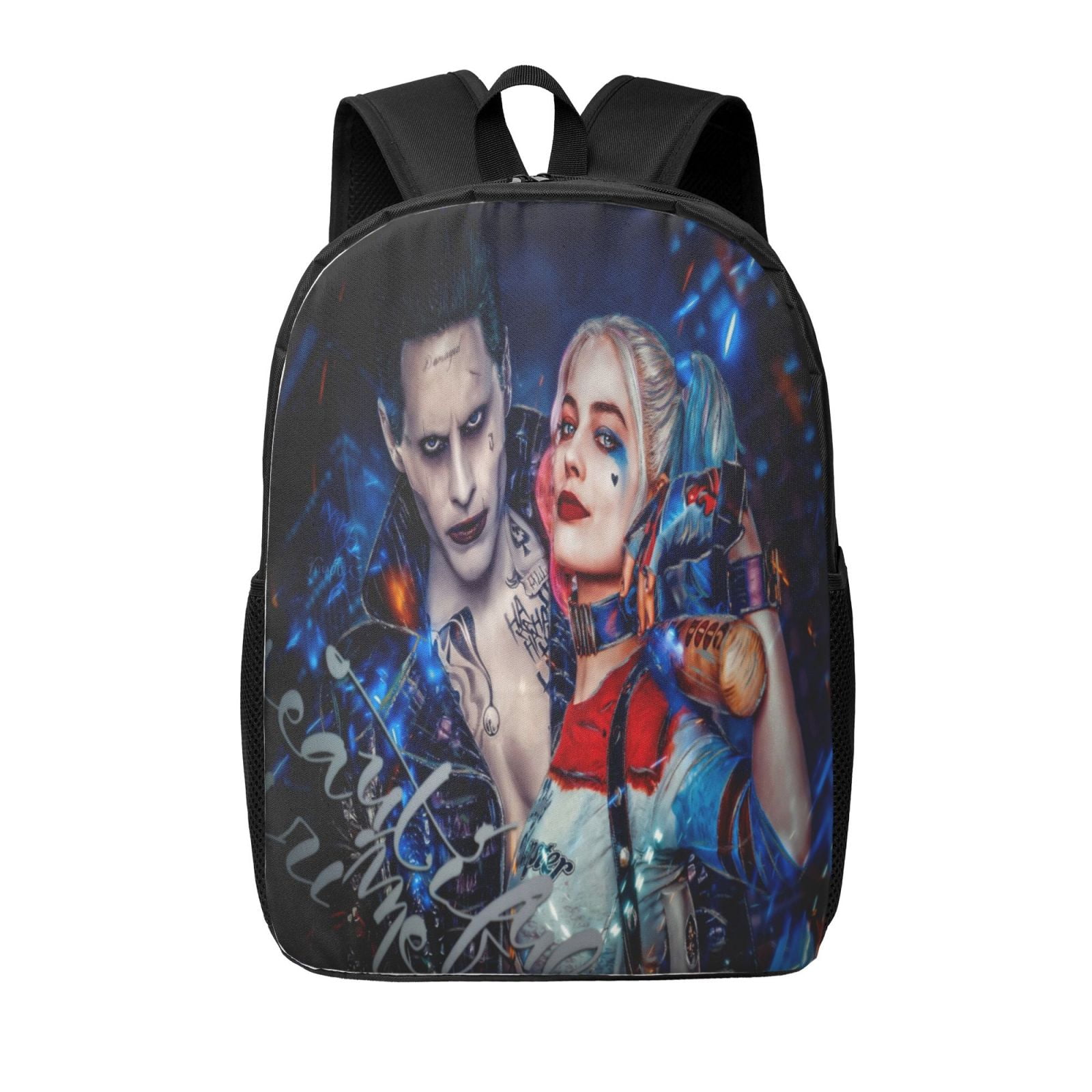17in Joker Harley Quinn Backpack Cute Anime Large Capacity ...