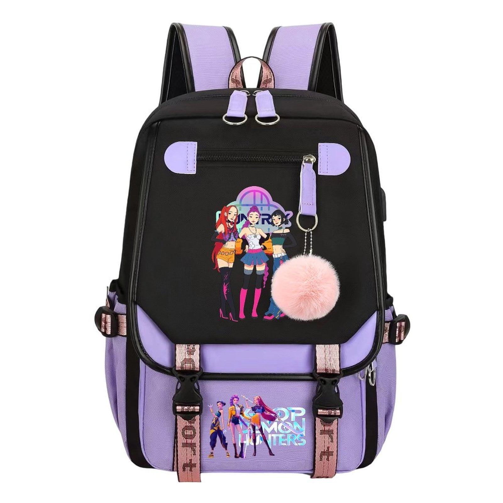17in KPop Demon Hunters Backpack Adorable Backpacks Lightweight Anime ...