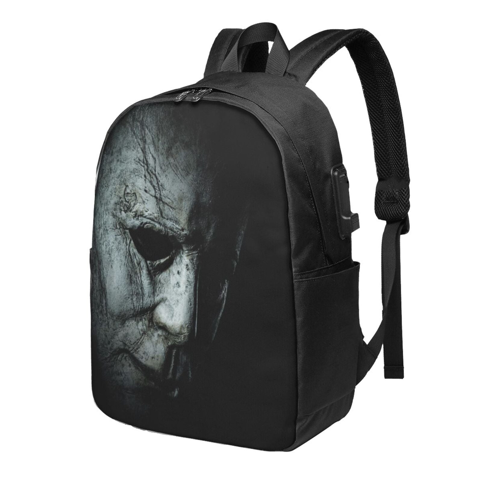 17in Michael Myers Lightweight Casual Laptop Backpack with USB Charging ...