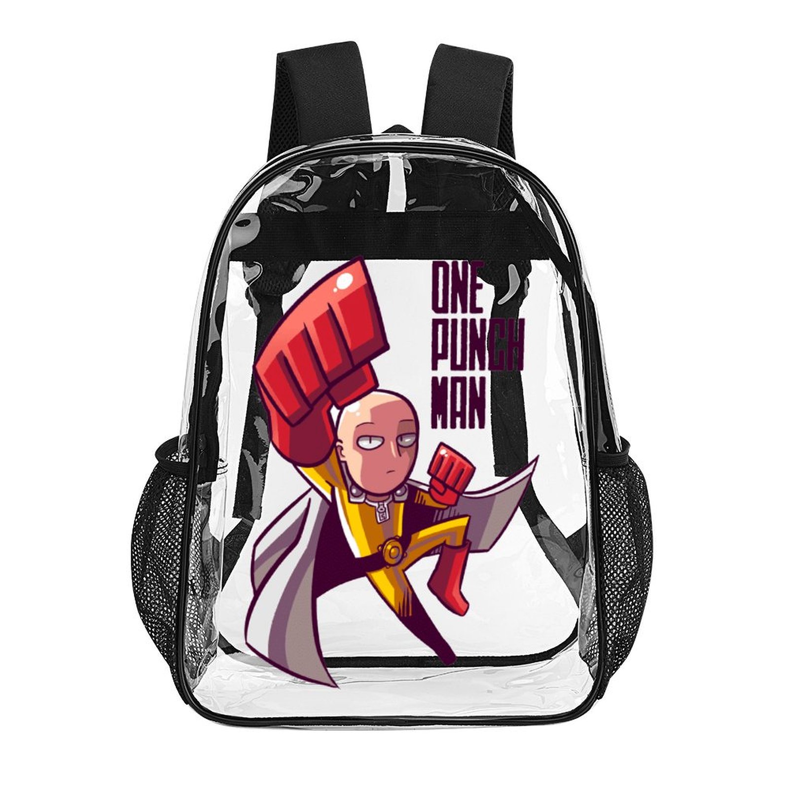 17in One Punch Man Clear Backpack Large Cute PVC Anime Printing ...