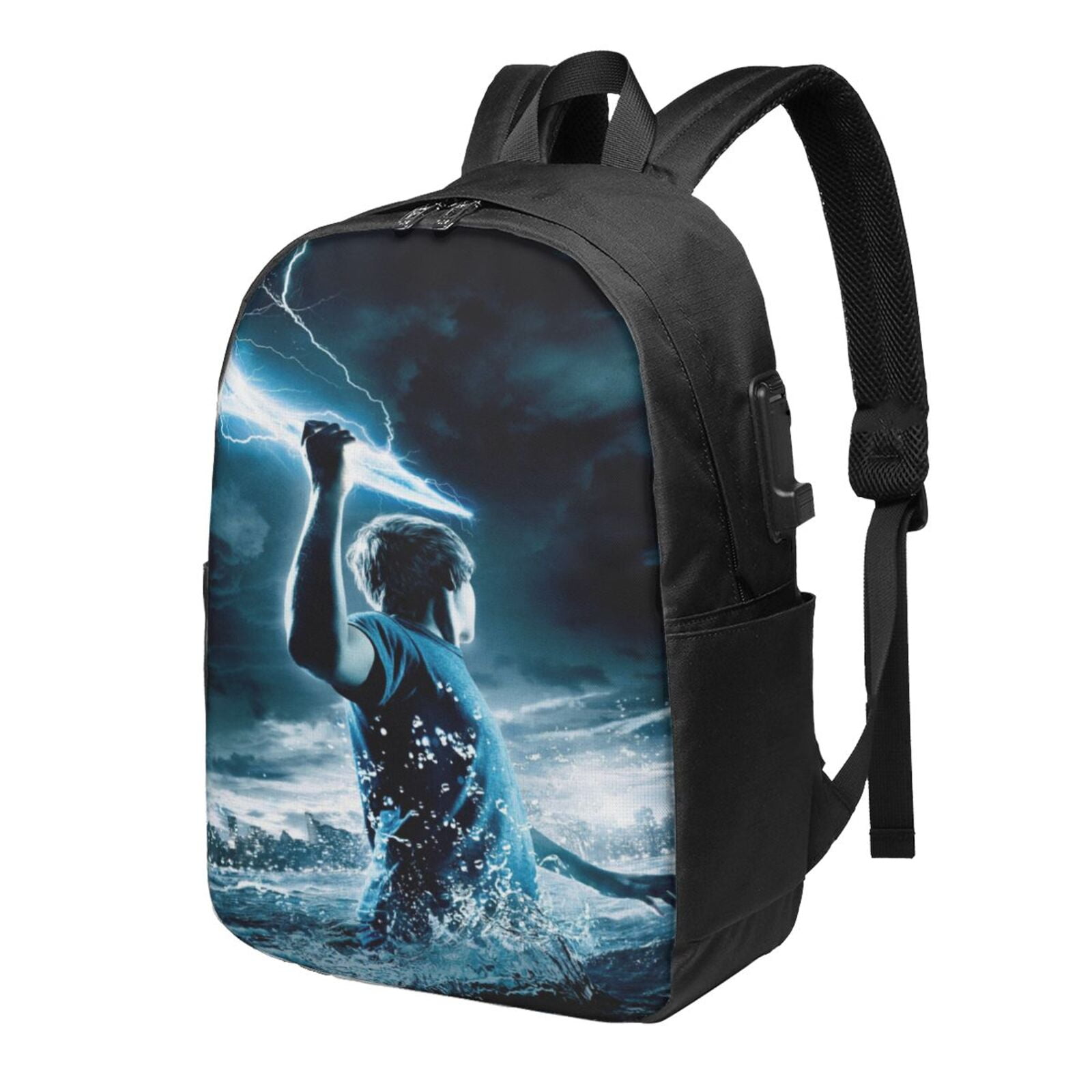 17in Percy Jack-so Backpack with Usb Charging Port Cute Cartoon ...