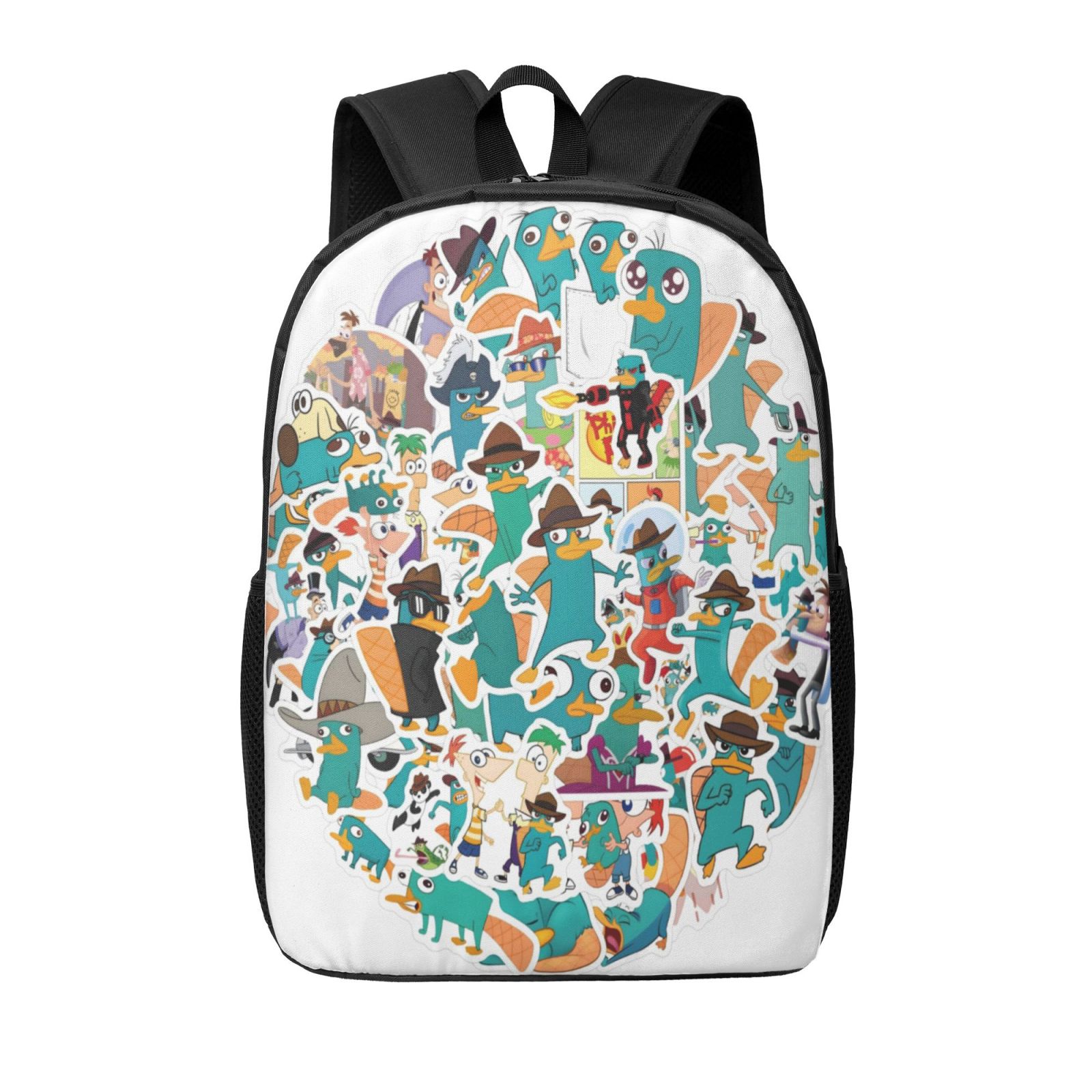 17in Phineas Fer Backpacks Cute Bag Anime Backpack Cartoon Bags Bookbag ...