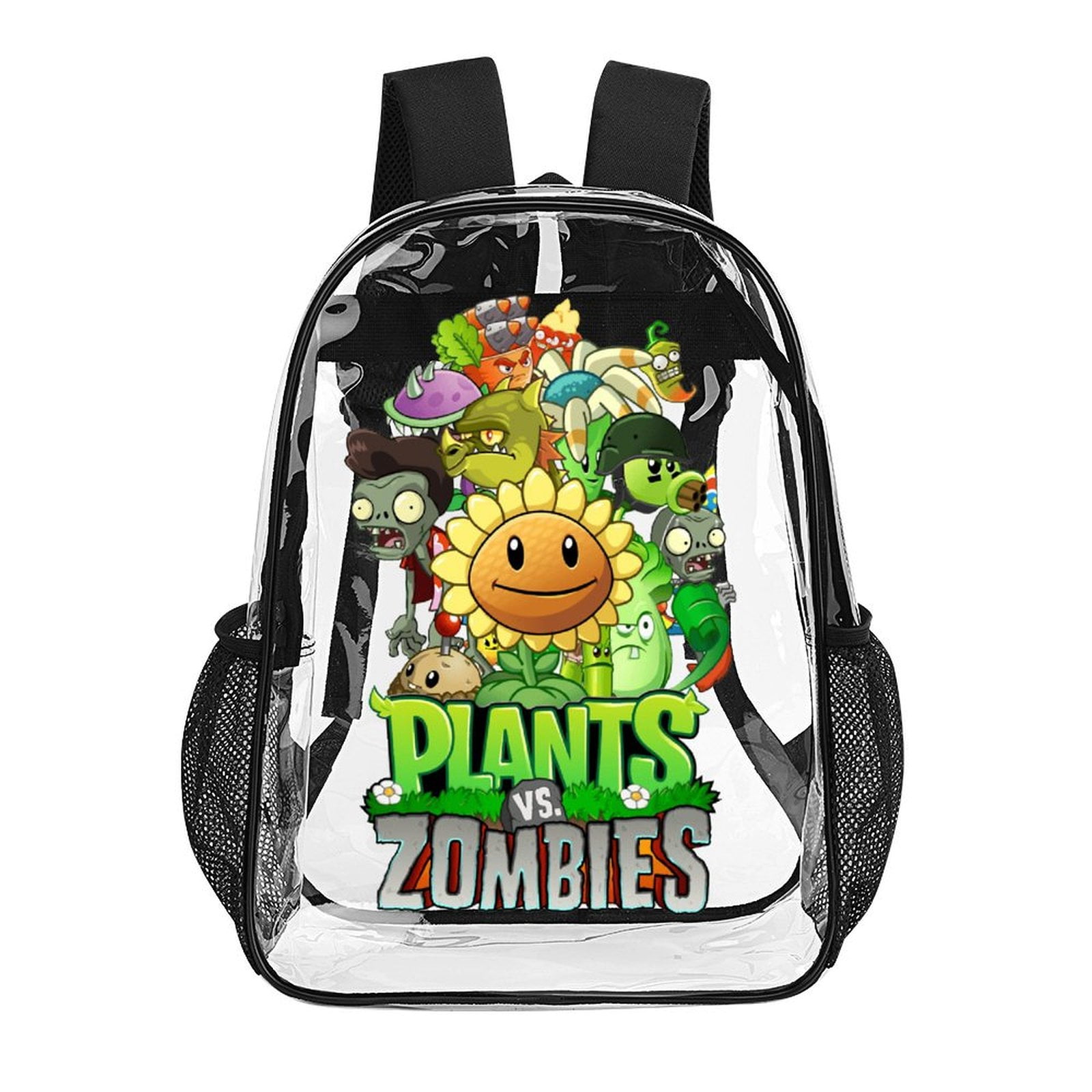 17In Plants Vs Zombies Clear Backpac Clear Bag Heavy Duty PVC Large ...