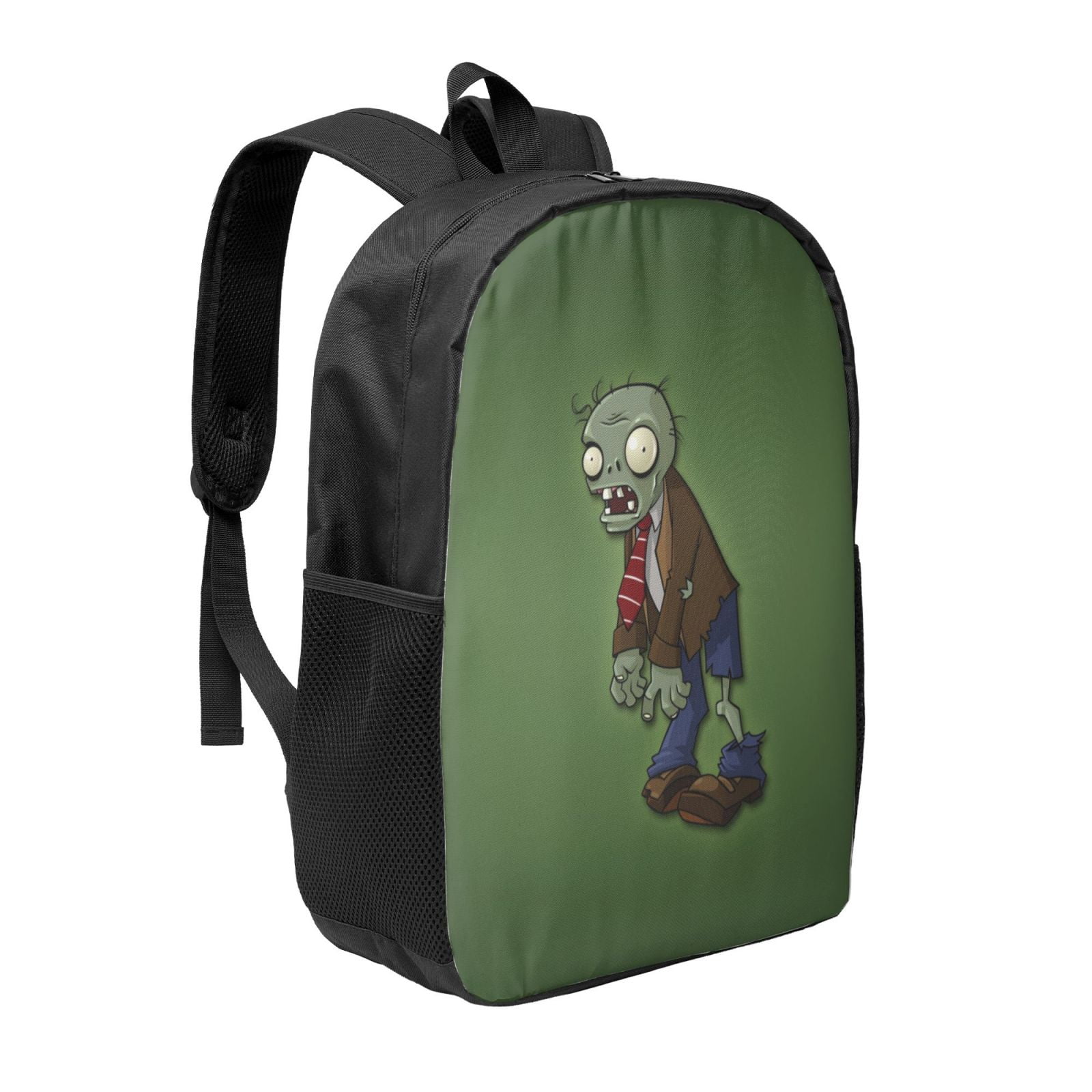 17in Plants vs Zombie Backpack Cute Anime Large Capacity Multifunction ...