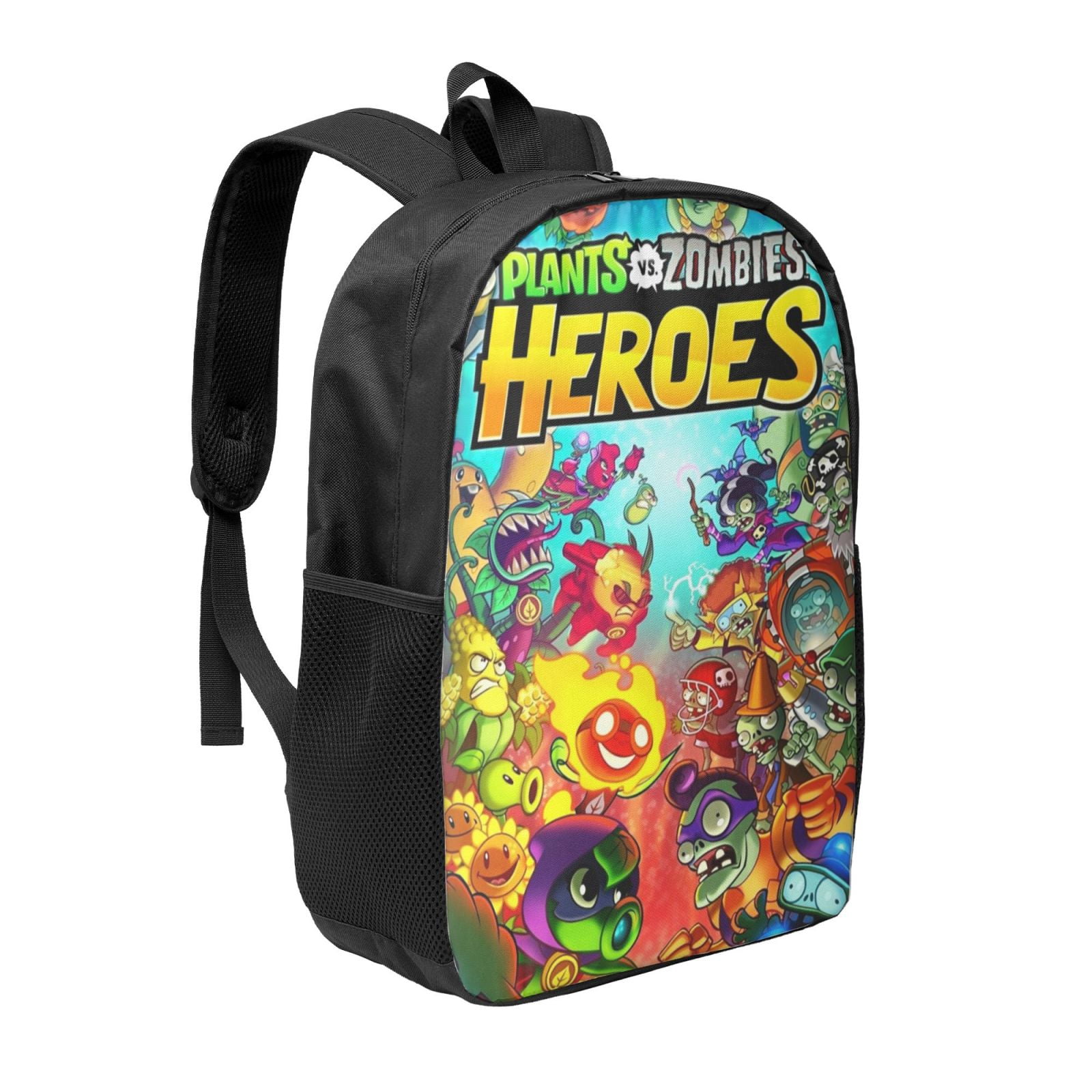 17in Plants vs Zombie Backpack Cute Anime Large Capacity Multifunction ...