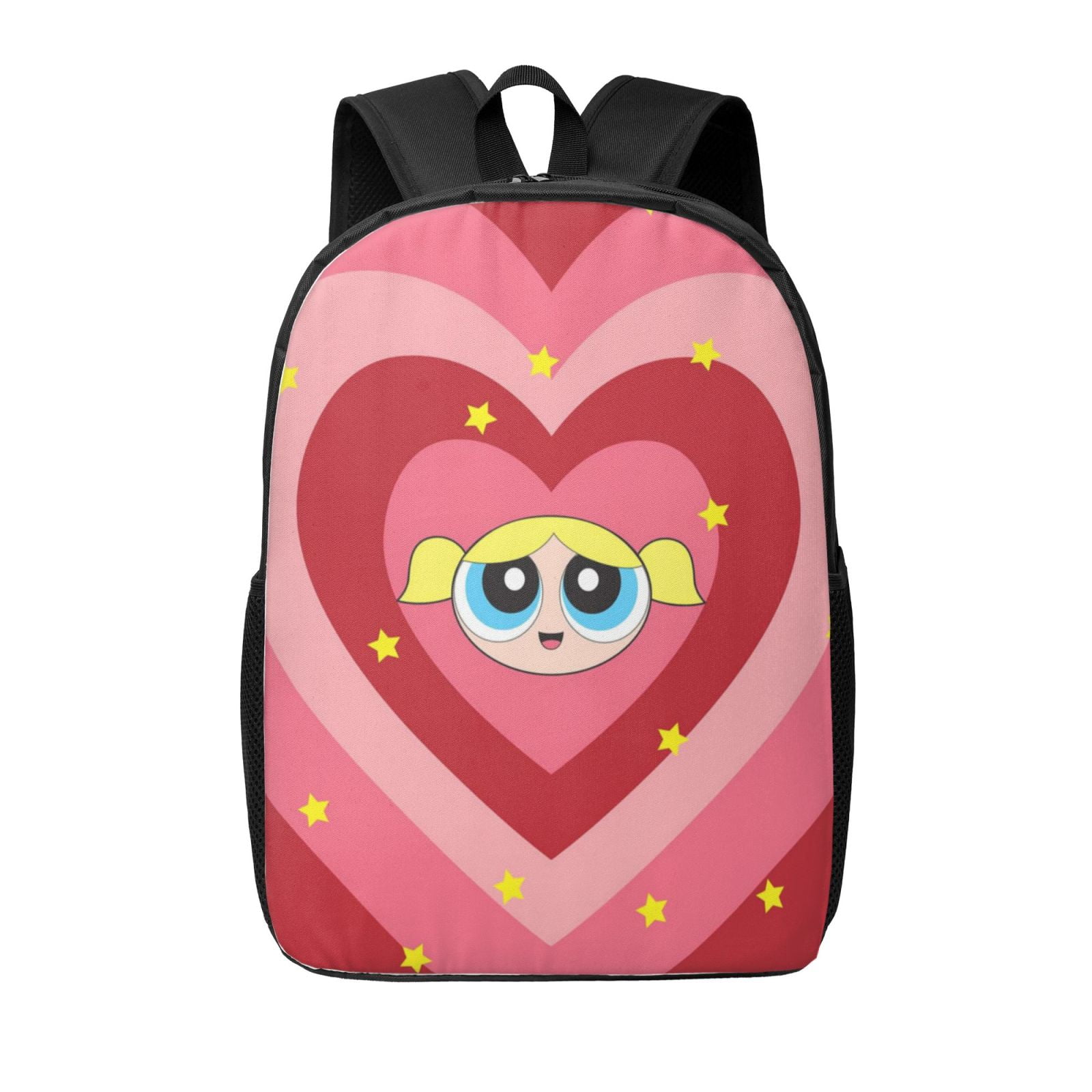 17in Powerpuff Backpac Cartoon Travel Bag Large Capacity Sports Backpac ...