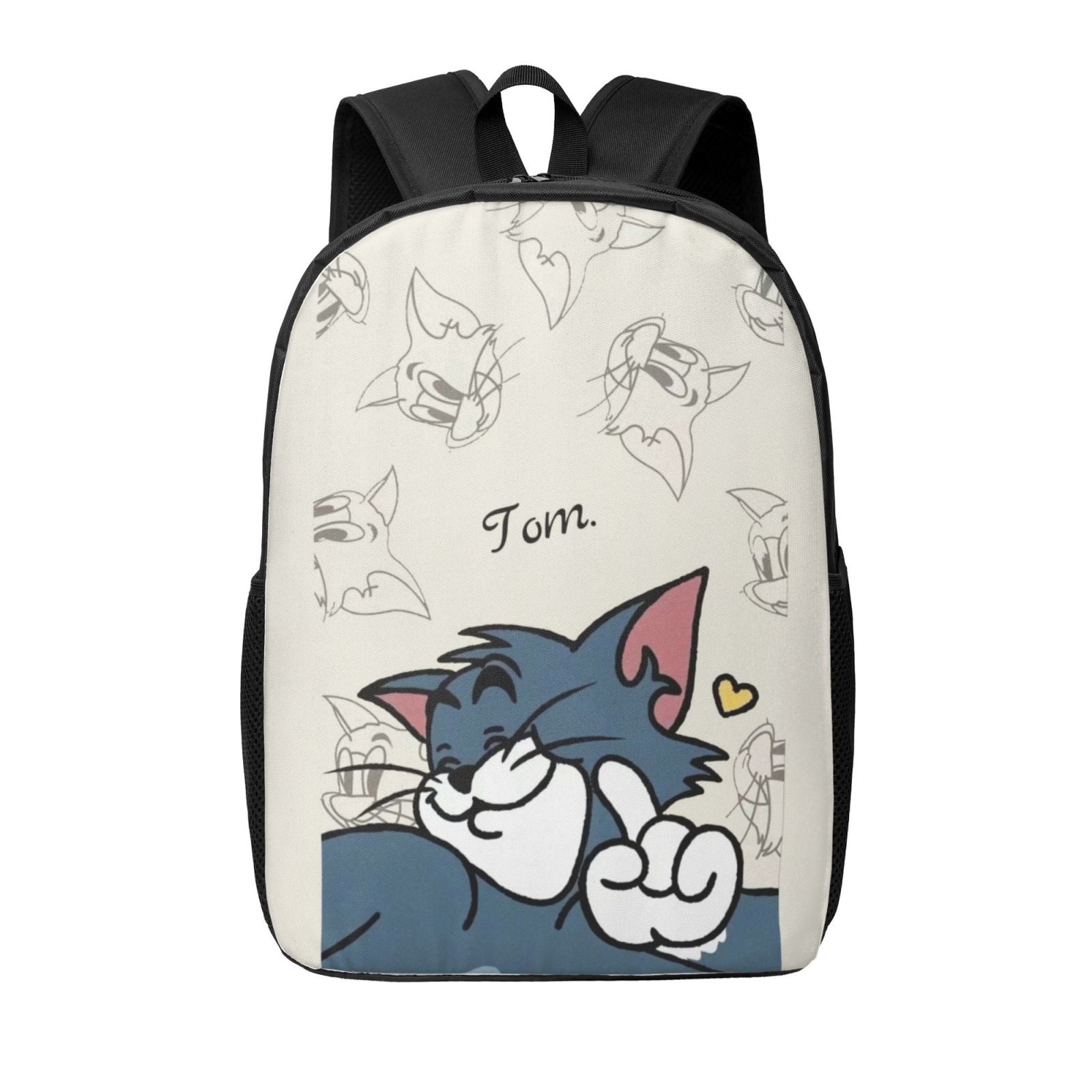 17in Tom Cat Jerry Backpack Large Capacity bag Book Bag Casual Daypack ...