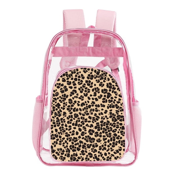 17in Transparent Schoolbag With Net Pocket Shoulder Strap Elastic ...