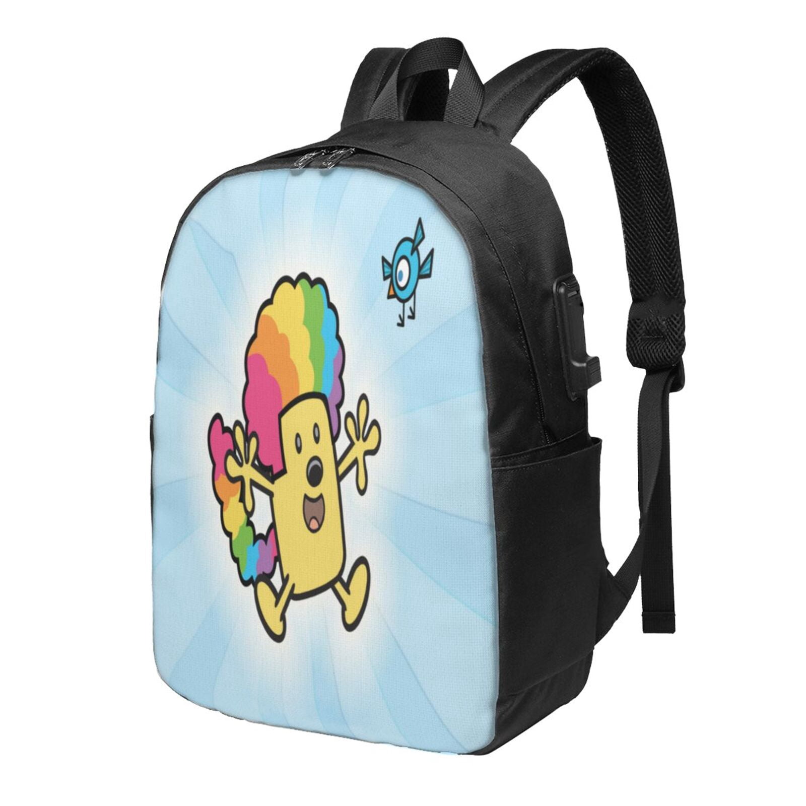 17in Wow Wub-bzy Backpack with USB Charging Port Lightweight Bookbag ...