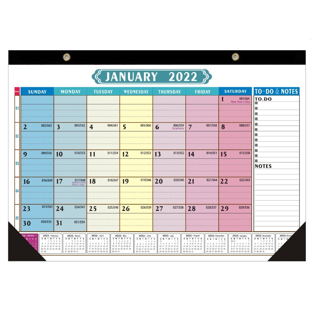 17in x 12in 2022 Calendars 18 Monthly Wall Calendar Planner with Thick ...