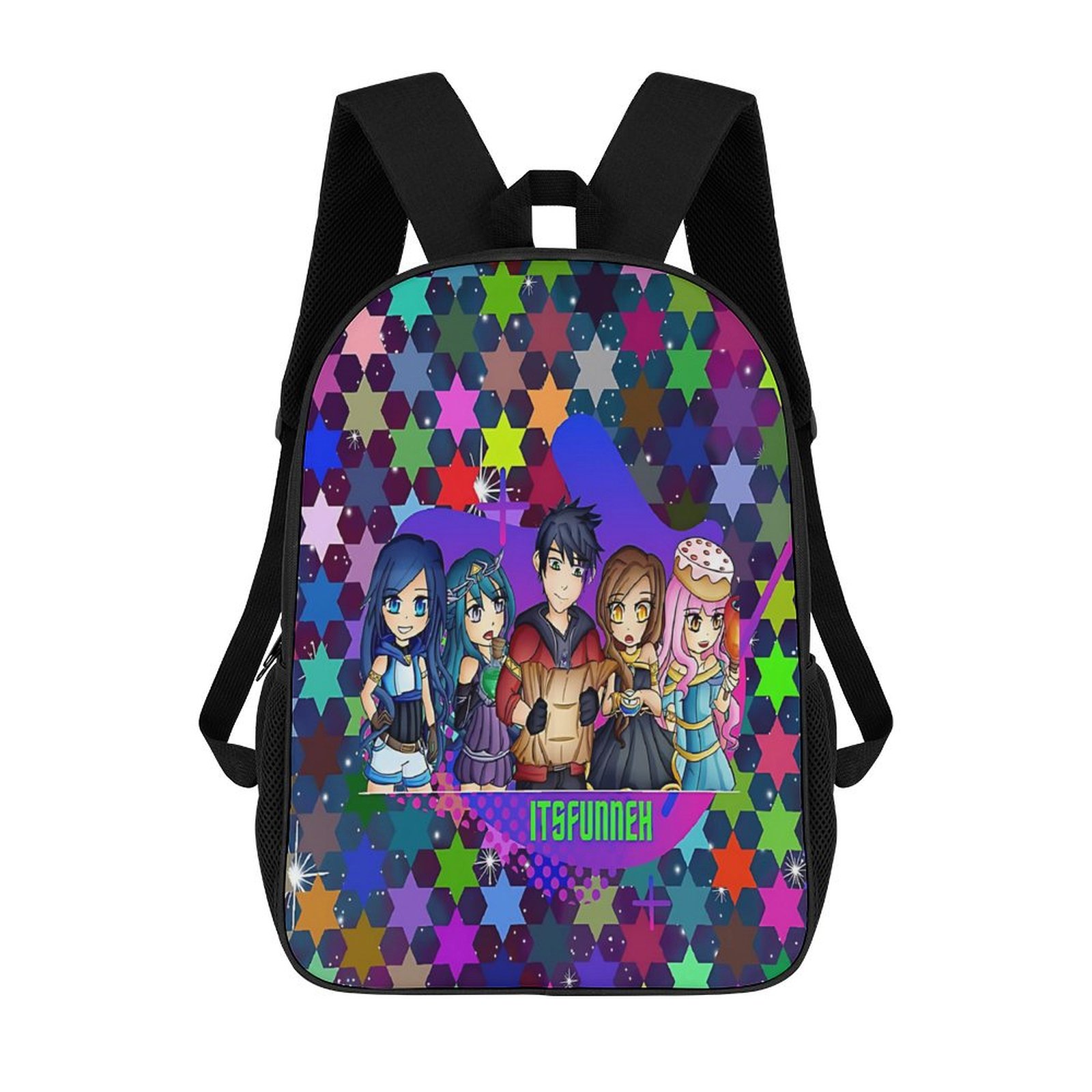 17inch ItsFunneh Krew Backpack Green Camouflage Laptop Backpack ...