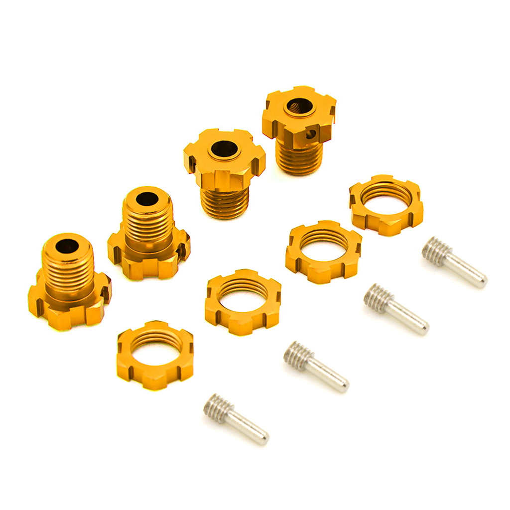17mm Splined Wheel Hubs Nuts with Pins Assembly Parts for E-Maxx E-Revo ...