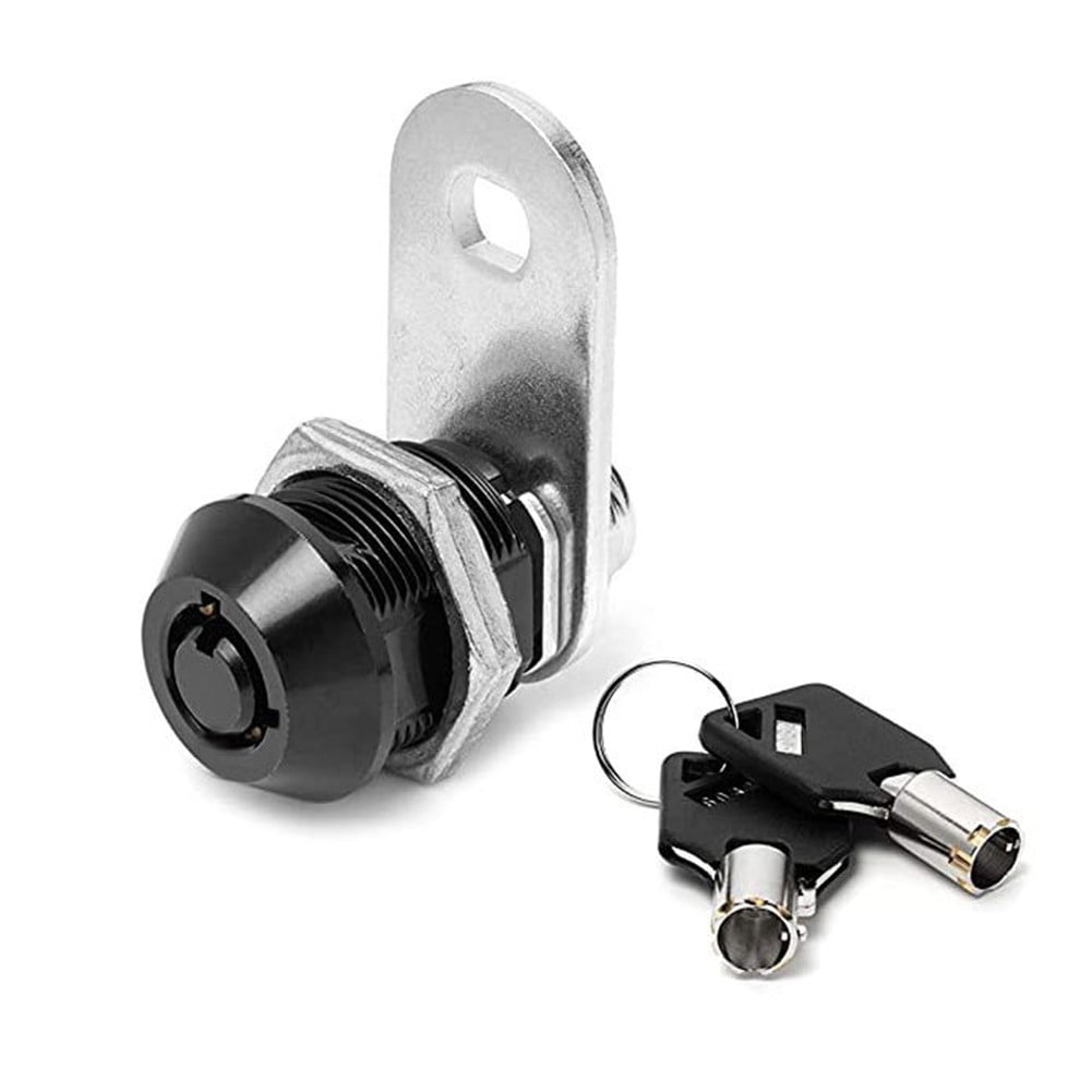 17mm Tubular Cam Lock Cabinet Desk Turn 2 Key Pull Keyed Alike Mailbox ...