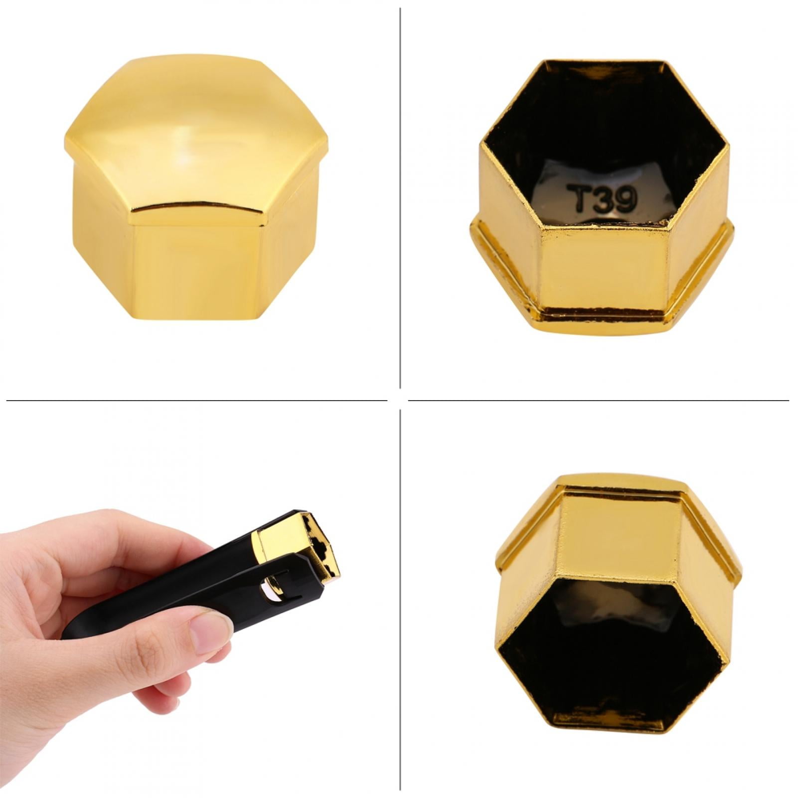 17mm Universal Car Tyre Wheel Hub Covers Lug Nut Bolt Screw Cover ...