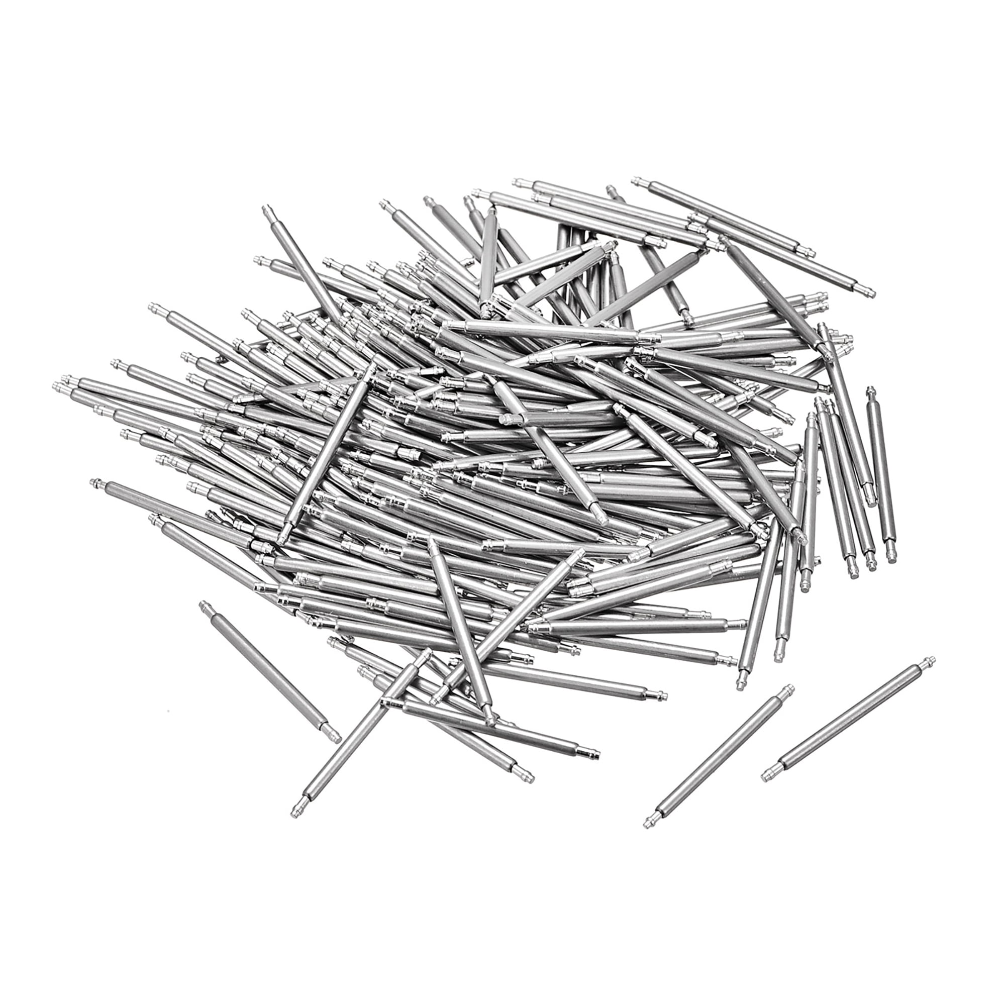 17mm Watch Band Pin 1.3mm Dia Stainless Steel Single Flanged End Spring ...