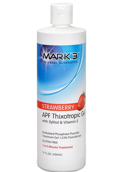 17oz DentiGel 500ml APF Fluoride Strawberry Gel - Walmart.com