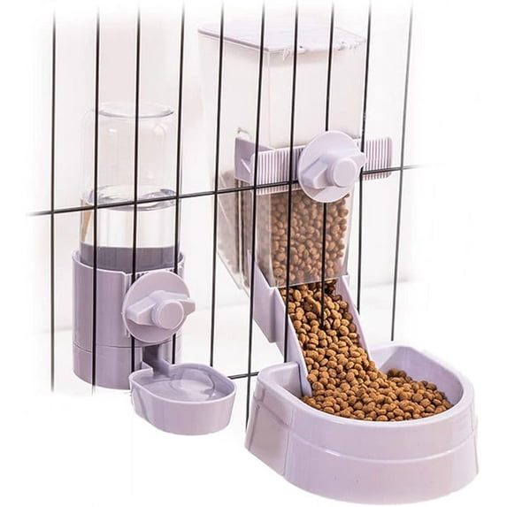 17oz No Leak Rabbit Waterer Feeder, No Drip Water Feeder Water Bowl for ...