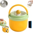 17oz Portable Lunch Food Jar with Handle, 304 Stainless Steel Leak ...