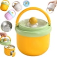 17oz Portable Lunch Food Jar with Handle,SUS 304 Stainless Steel Leak ...