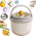 17oz Portable Lunch Food Jar with Handle,SUS 304 Stainless Steel Leak ...