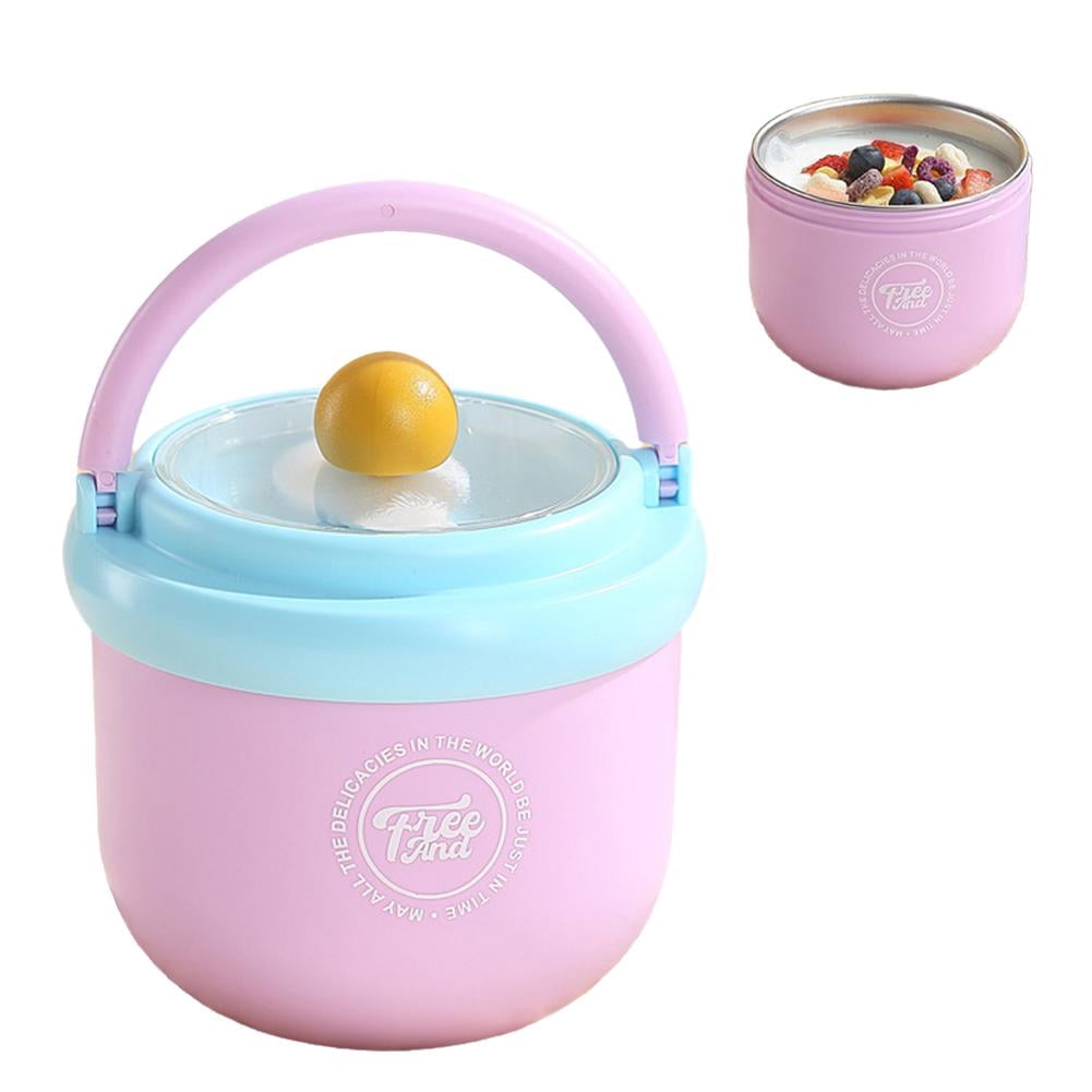 17oz Portable Lunch Food Jar, Stainless Steel Food Jar, Built-in ...
