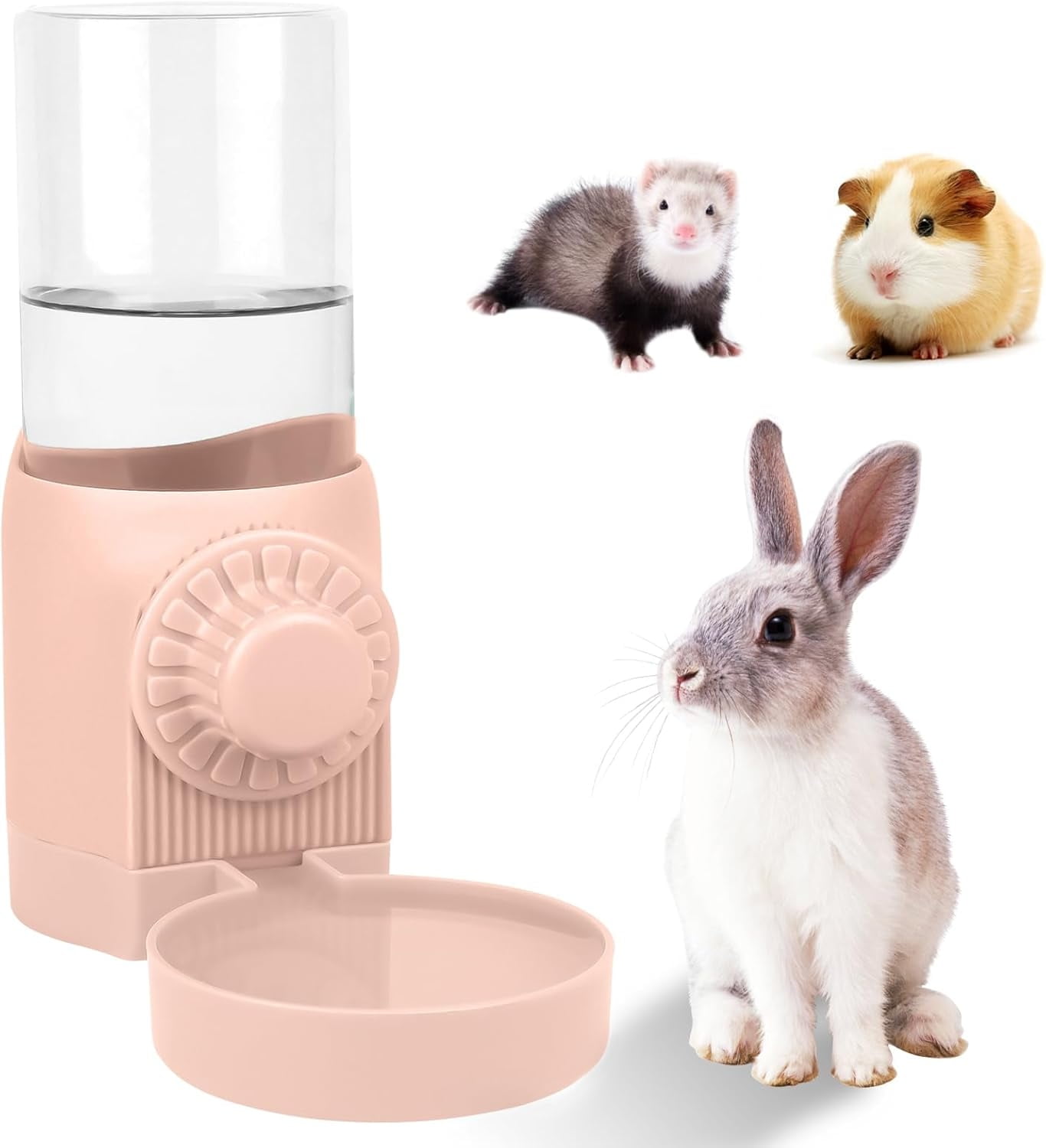 17oz Rabbit Water Bottle for Cage, No Drip Guinea Pig Water Bottle ...