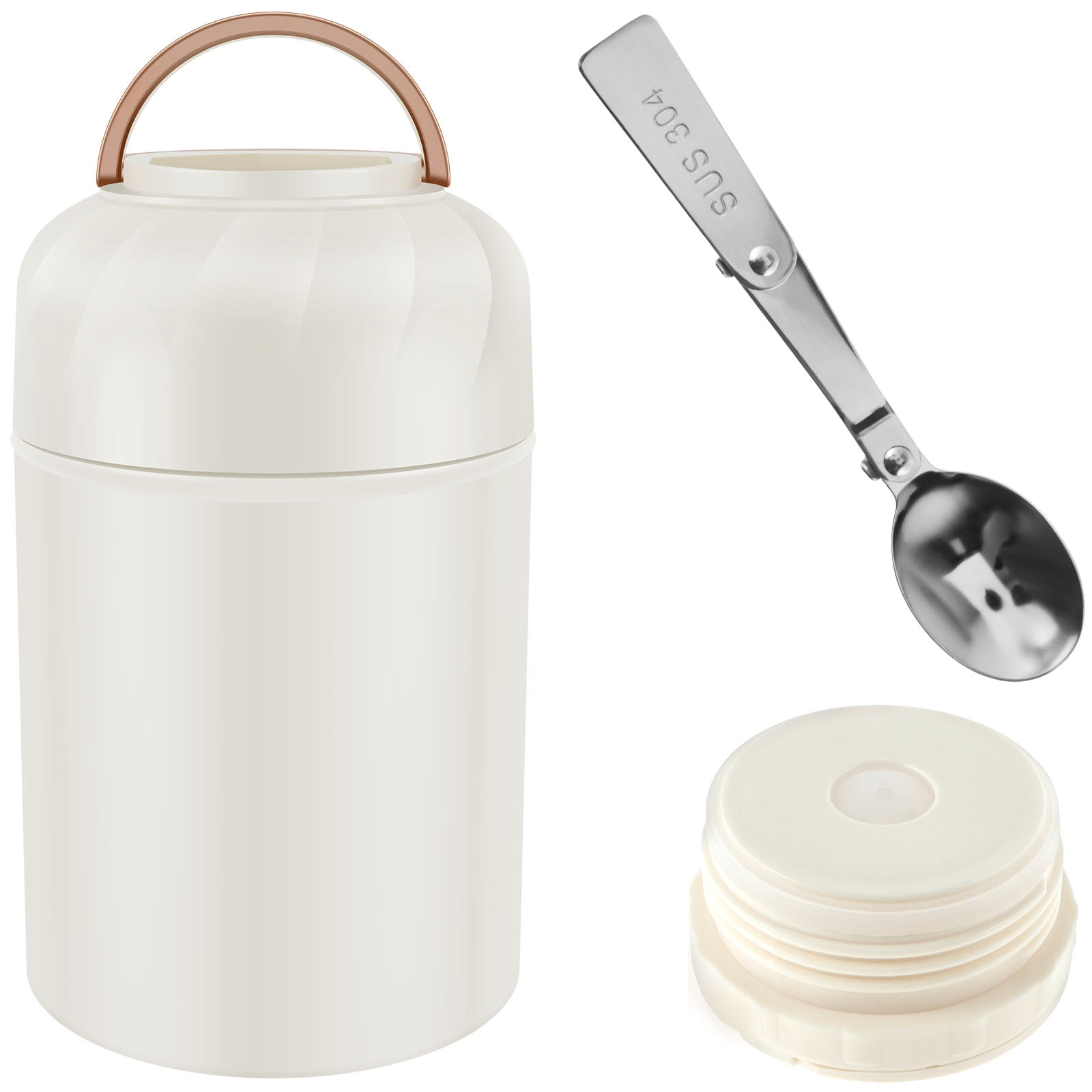 17oz Stainless Steel Vacuum Insulated Thermos for Hot Food,Wide Mouth ...