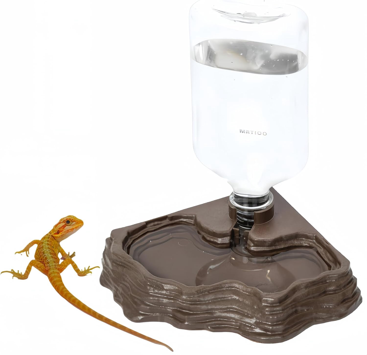 17oz Terrarium Tank Reptile Food Feeders Bowl, Water Feeder Automatic ...