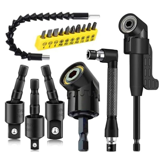 17pcs Flexible Drill Bit Extension,3pcs Rotatable Socket Adapter,3pcs ...