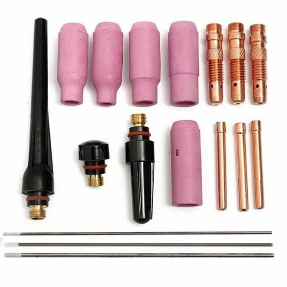 17pcs TIG Gas Lens Collet Body Consumables Kit For WP 17 18 26 TIG ...