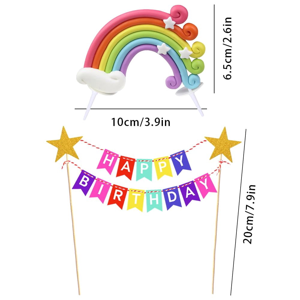 17th Birthday Cake AJH3 Topper Happy Birthday Banner Topper Number 17 ...
