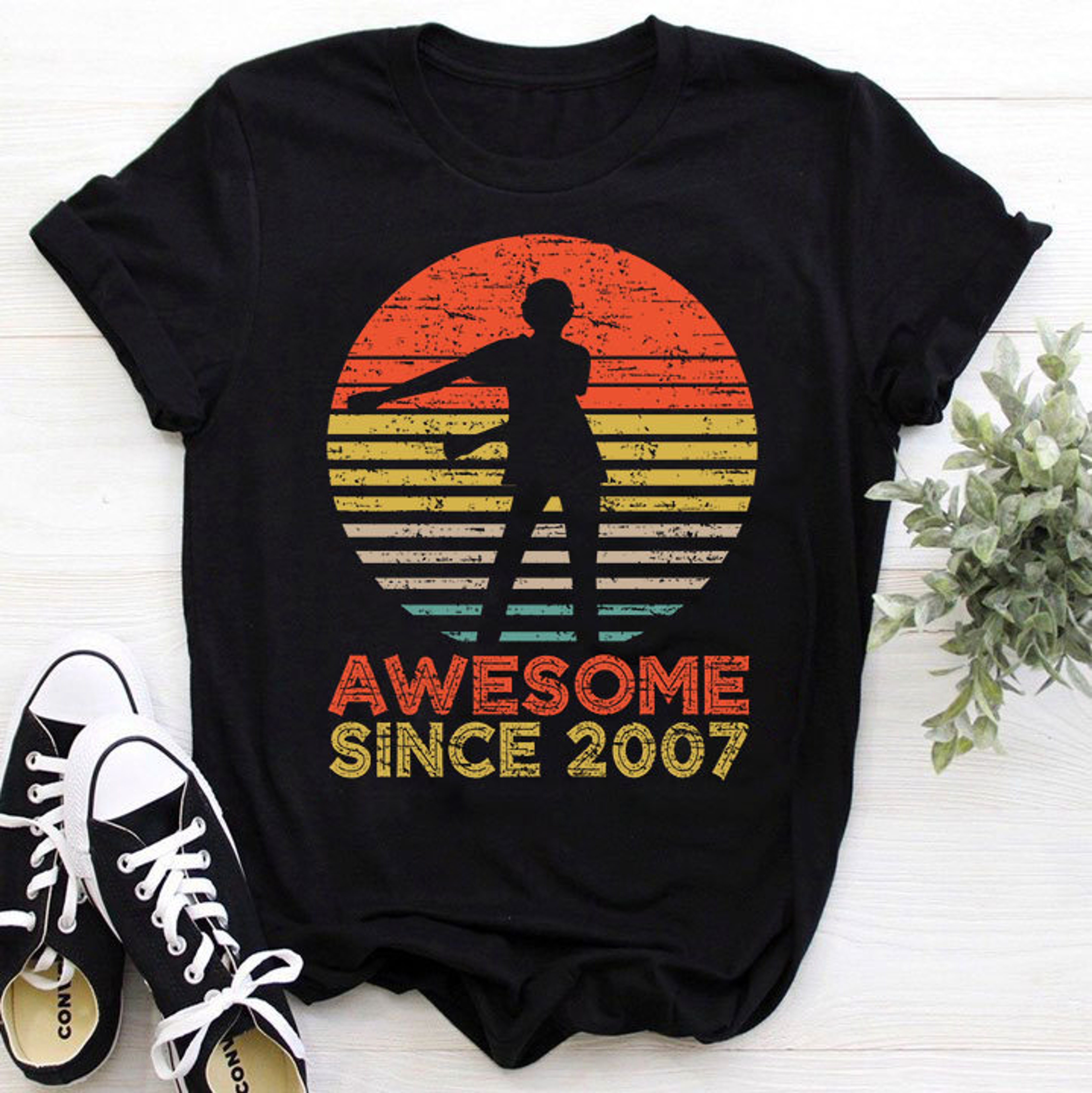 17th Birthday Shirt, Awesome Since 2007, 17th Birthday, 17th Birthday ...