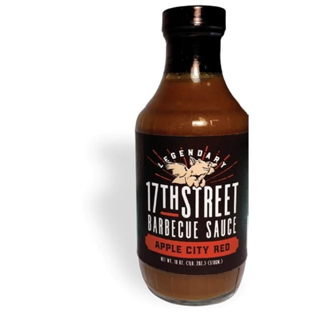 17th Street Barbecue 321874 18 oz Apple City Red BBQ Sauce, Pack of 6 ...
