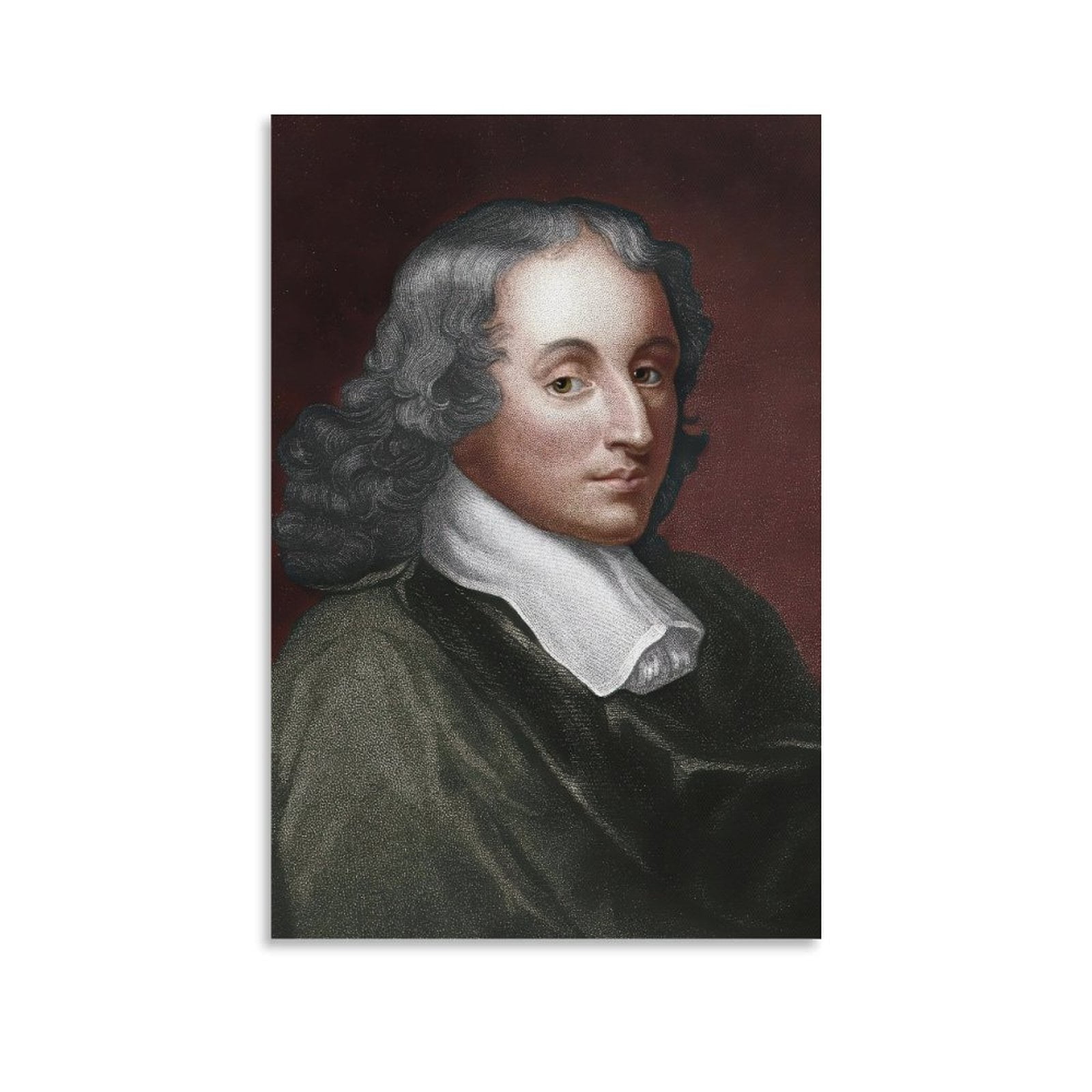 17th-century French Writers Blaise Pascal Celebs Poster Canvas Wall Art ...