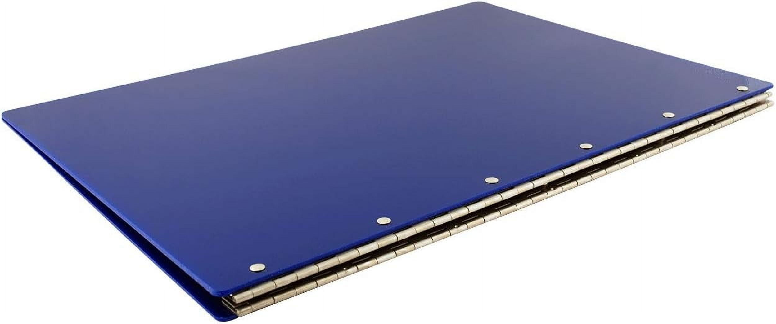 17x11 Screw Post Binder Acrylic Panel with Fixed Posts Blue - Walmart.com