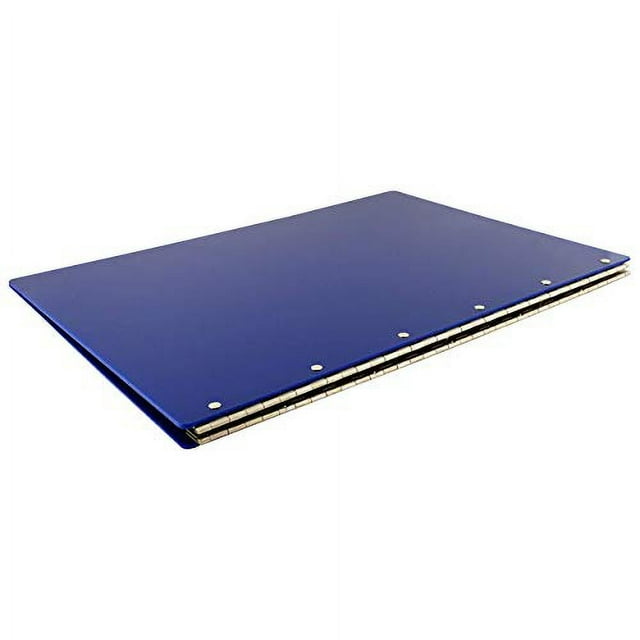 17x11 Screw Post Binder Acrylic Panel with Fixed Posts Blue - Walmart.com