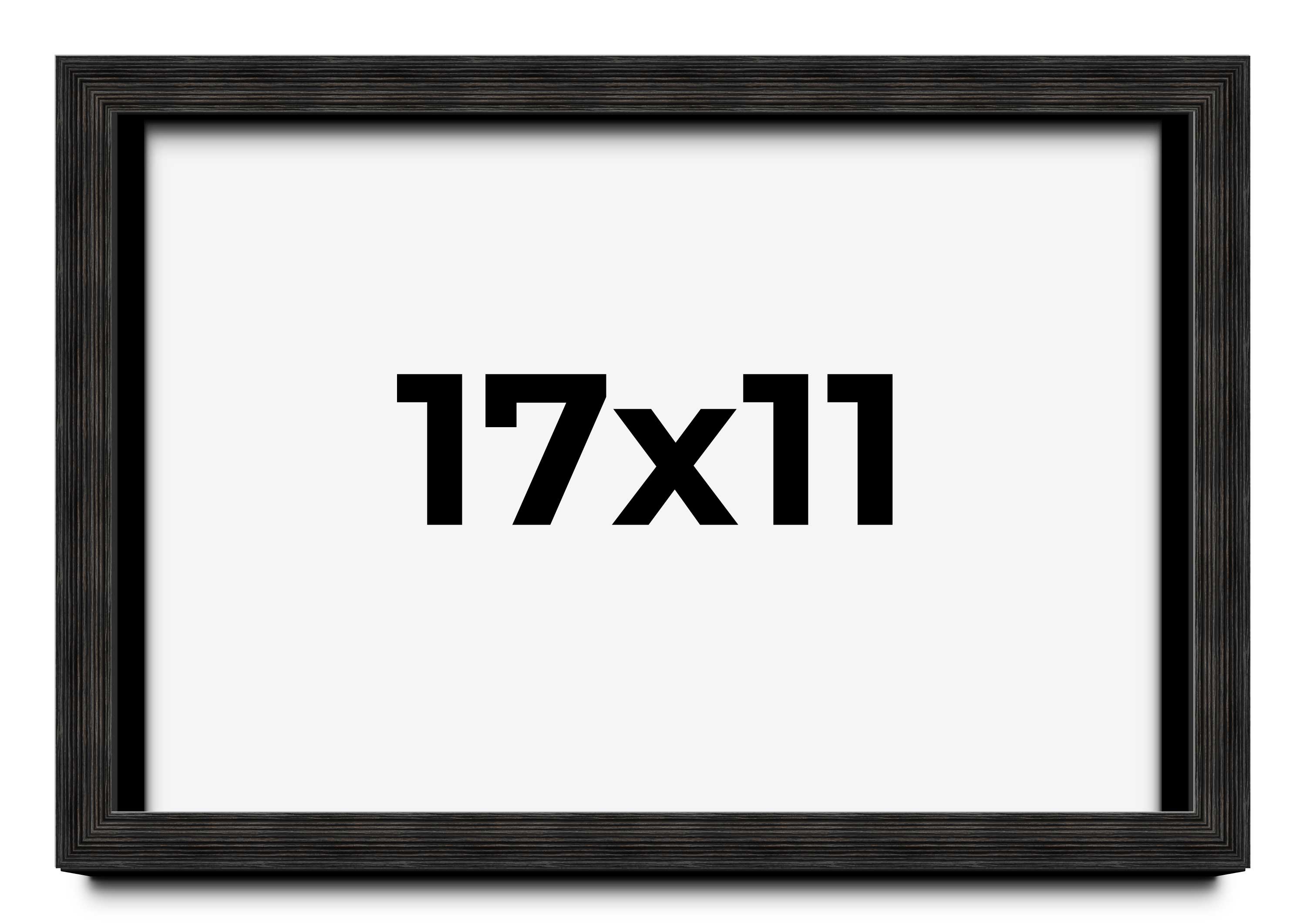 17x11 Shadow Box Black Rustic Barnwood Display Frame | 1.125 Inch Deep ...