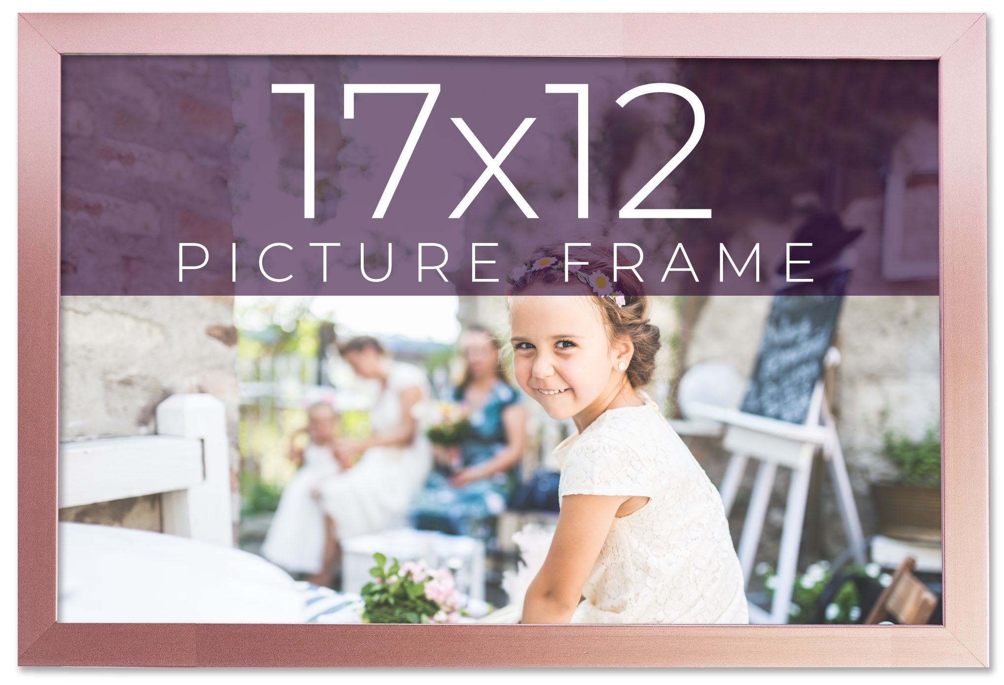 17x12 Frame Pink Real Wood Picture Frame Width 0.75 inches | Interior ...