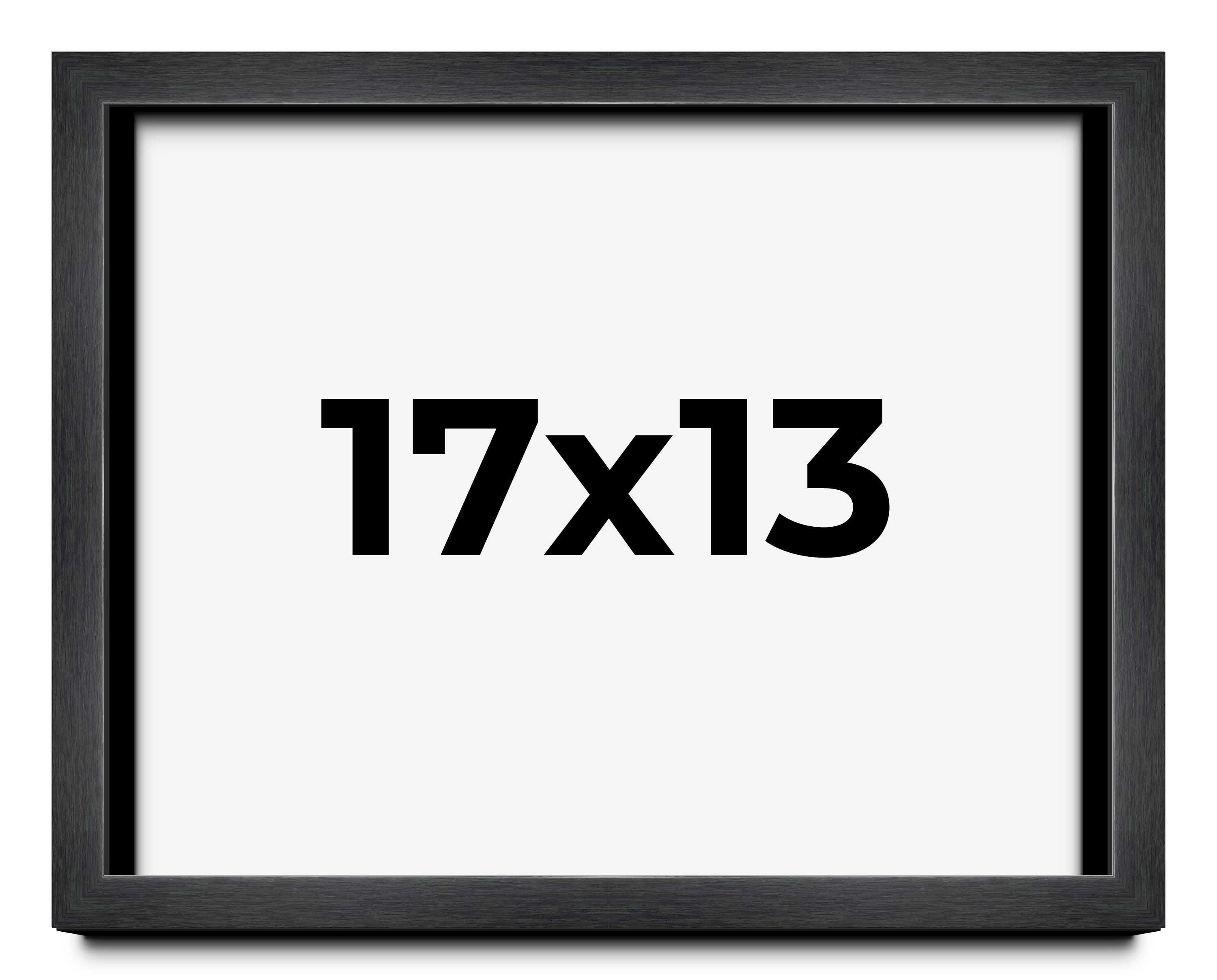 17x13 Shadow Box Frame Grey Charcoal Black | 0.875 Inches Deep | Wood ...