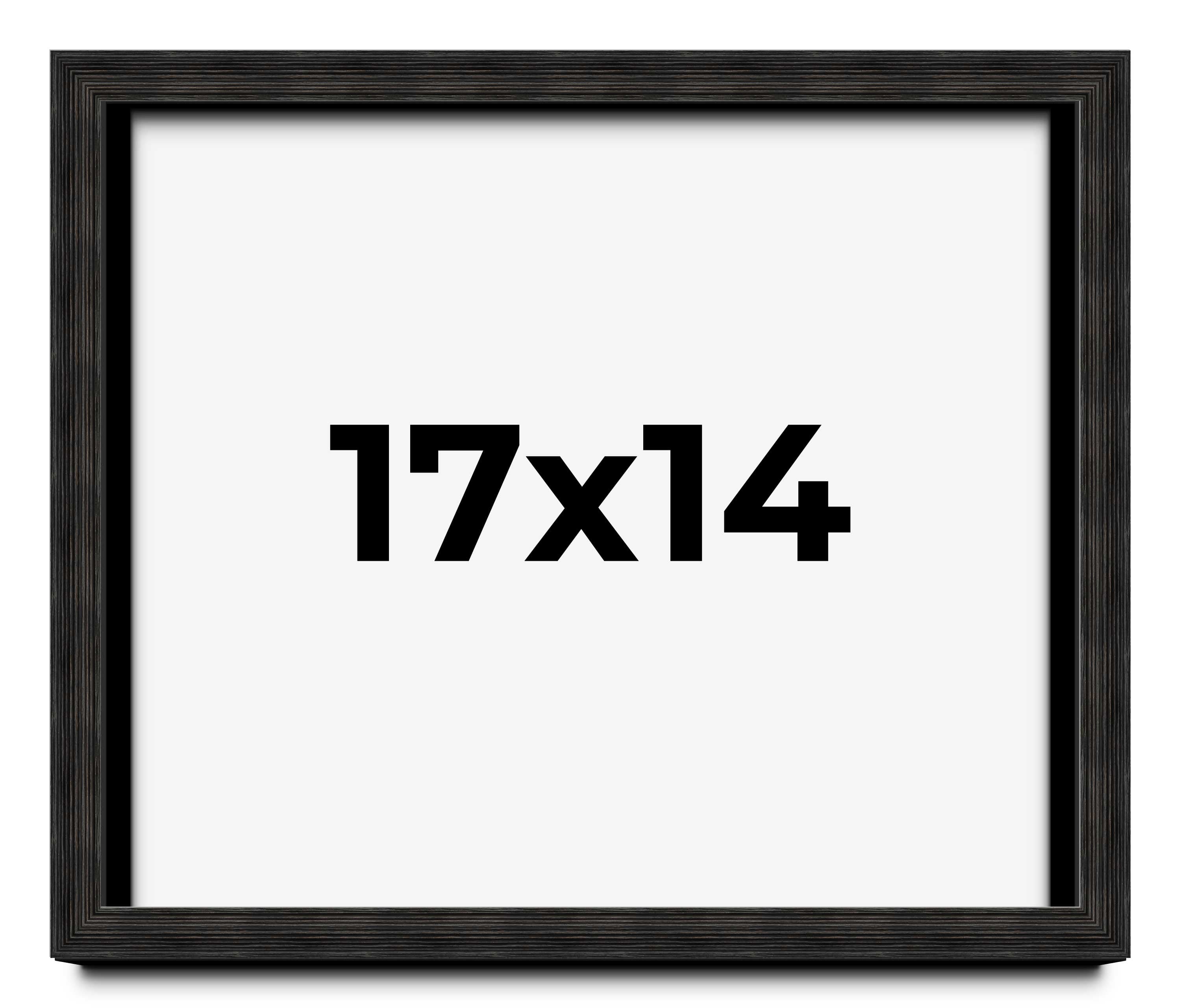 17x14 Shadow Box Black Rustic Barnwood Display Frame | 1.125 Inch Deep ...
