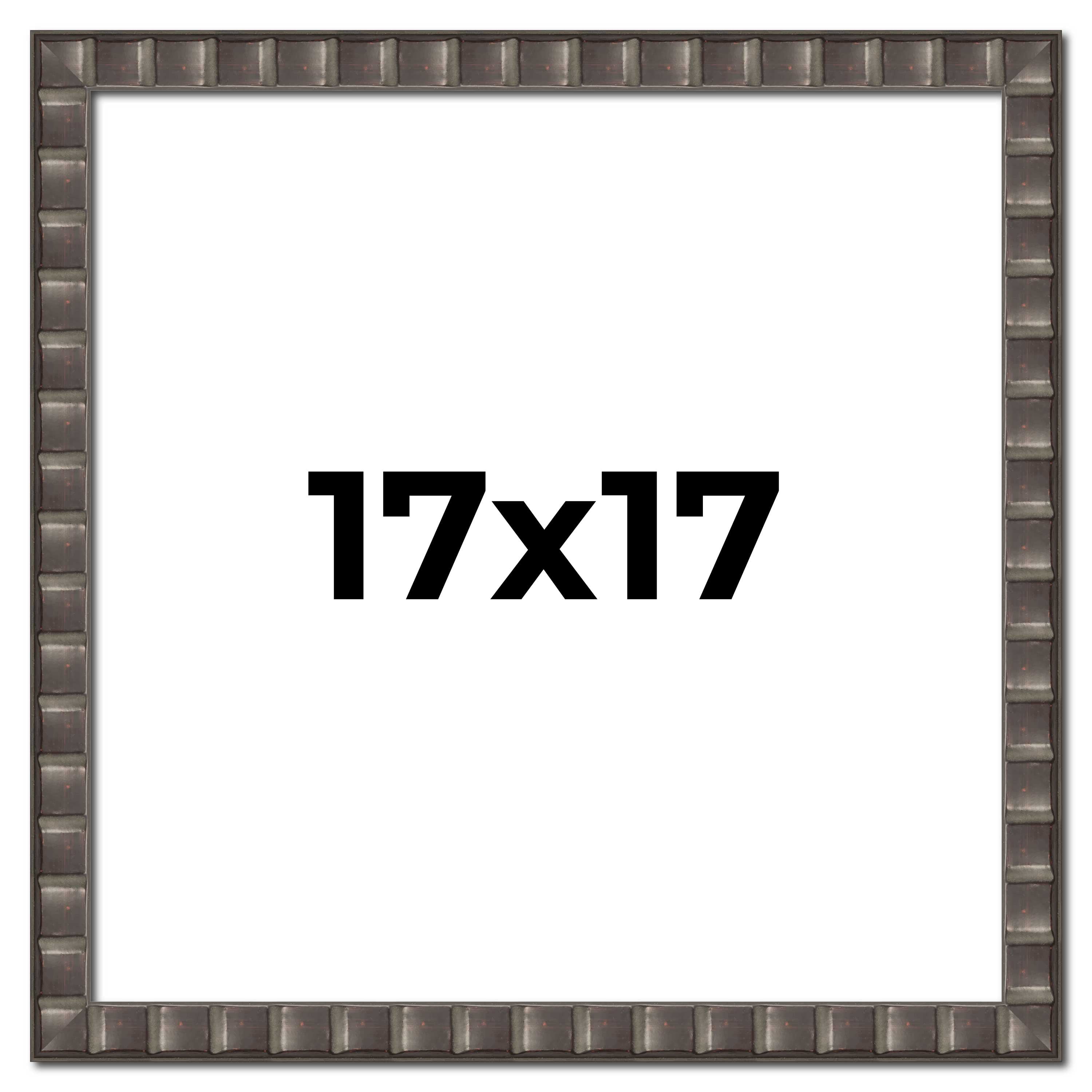 17x17 Frame Black Brown Chestnut Mosaic Solid Wood Picture Frame | 1. ...