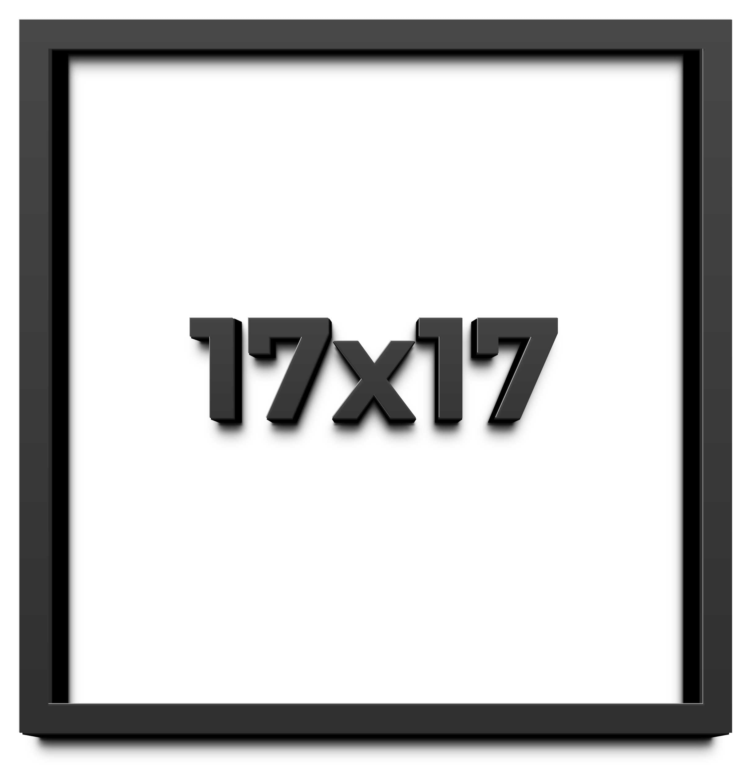 17x17 Shadow Box Frame Black | 1 inches Deep Real Wood Contemporary ...