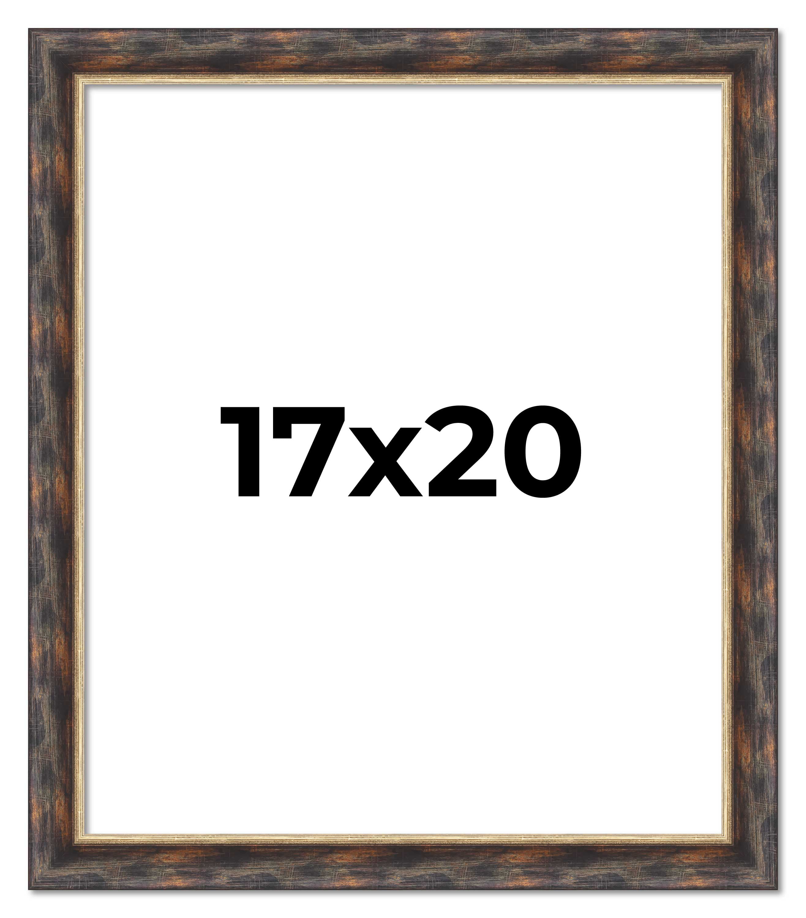17x20 Frame Gold Real Wood Picture Frame Width 1.5 inches | Interior ...