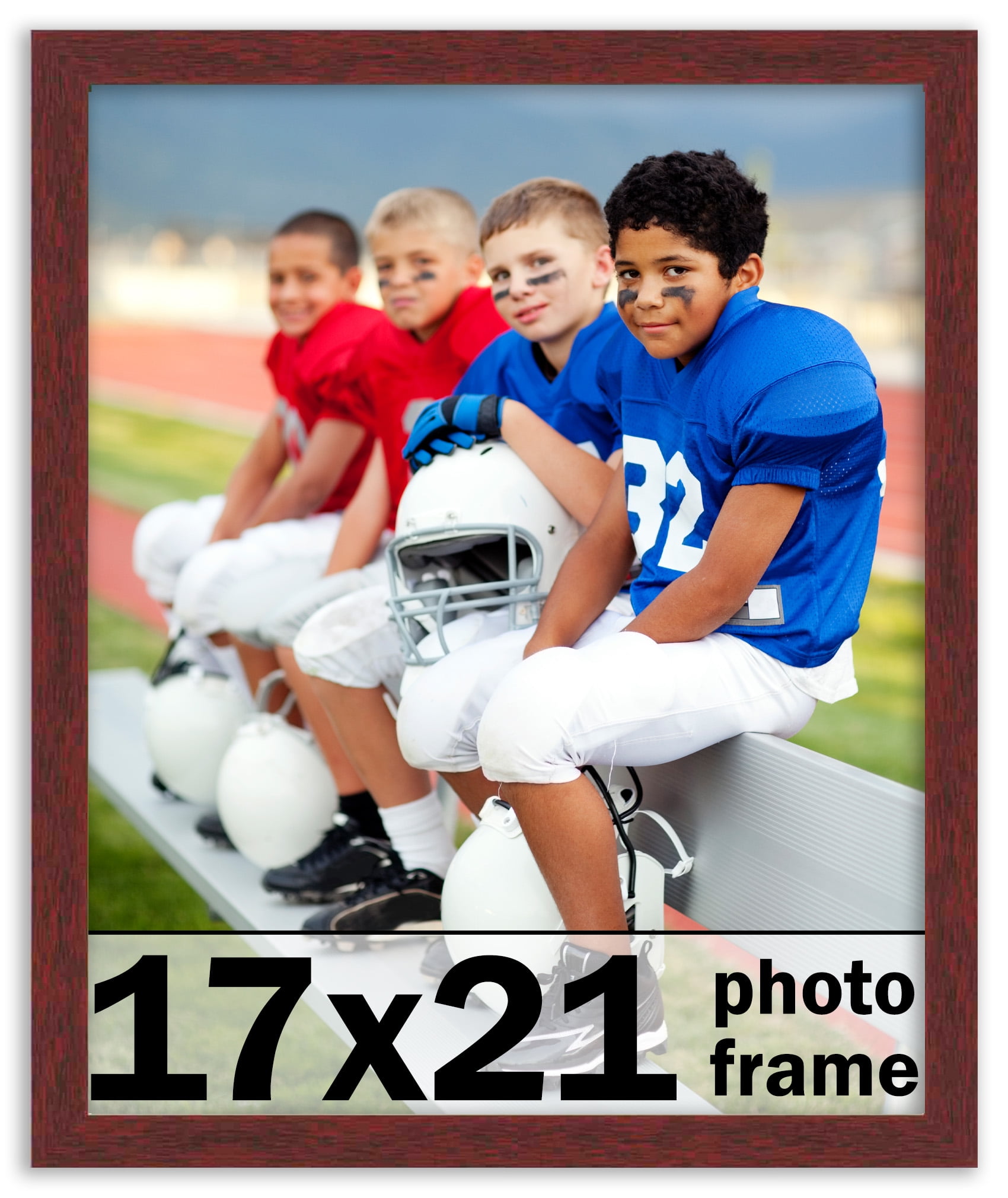 17x21 Frame Brown Mahogany Picture Frame - Solid Wood Frame Kit ...