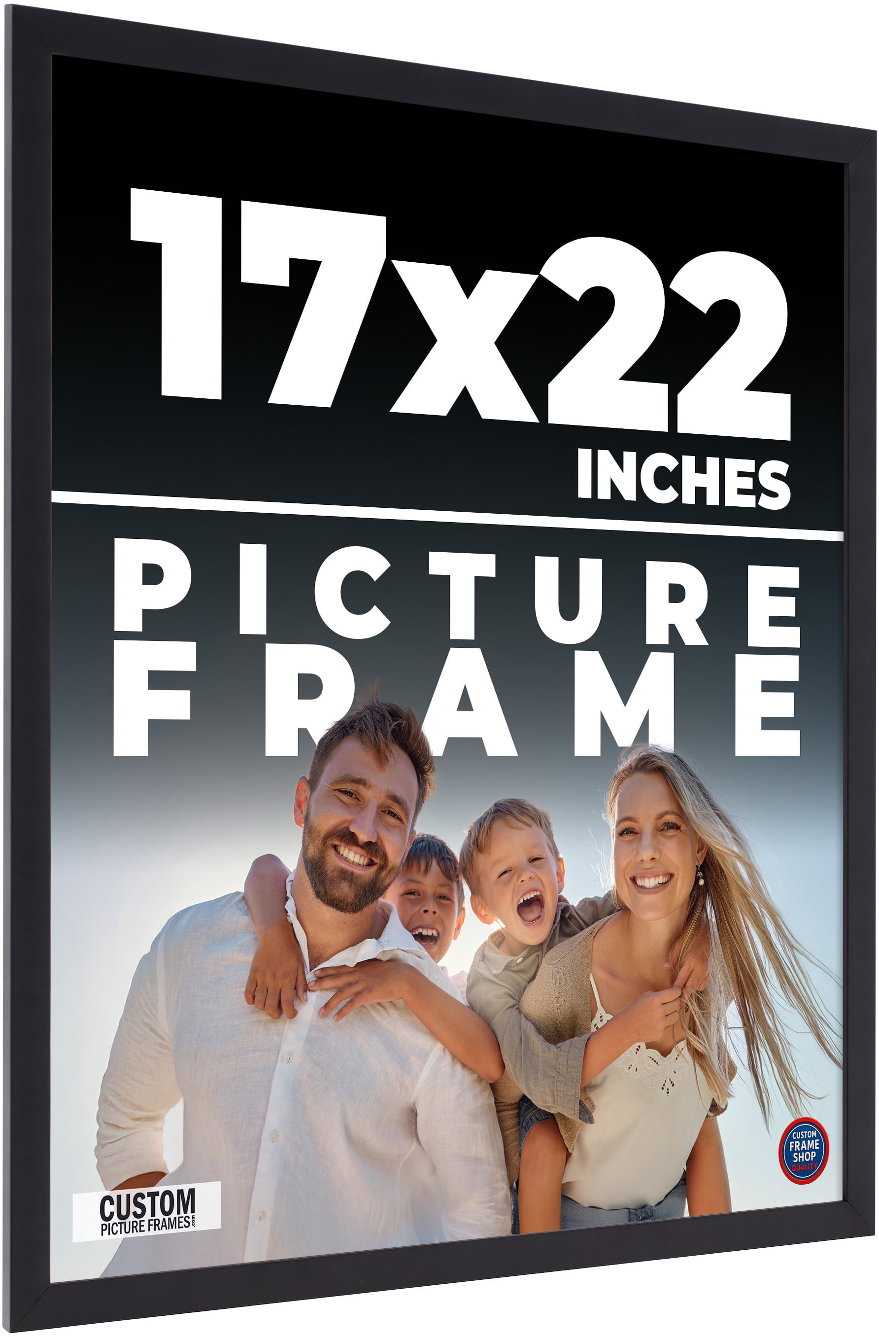17x22 Frame Black Real Wood Picture Frame Width 0.75 inches | Interior ...