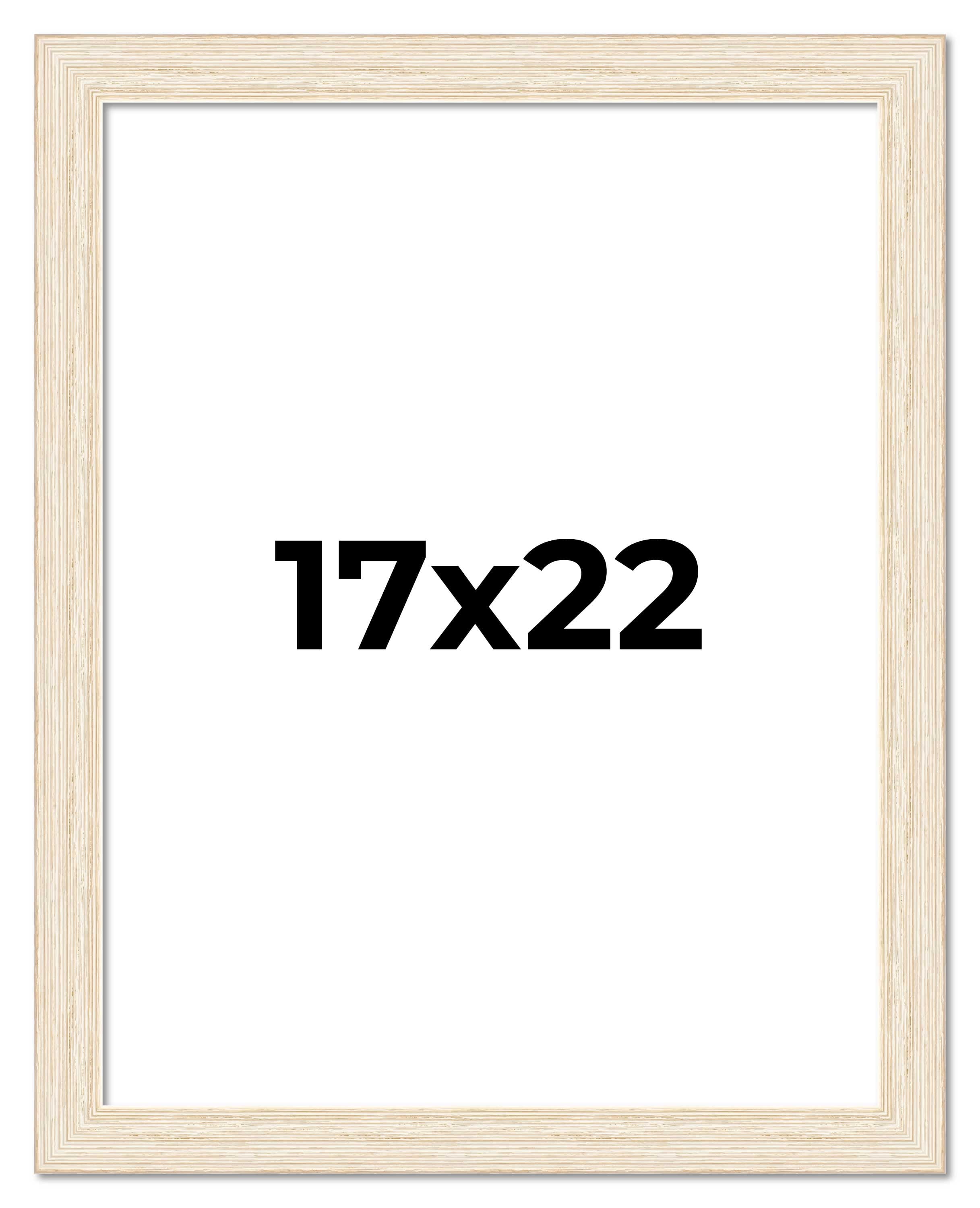 17x22 Frame White Barnwood Picture Frame - Modern Photo Frame Includes ...
