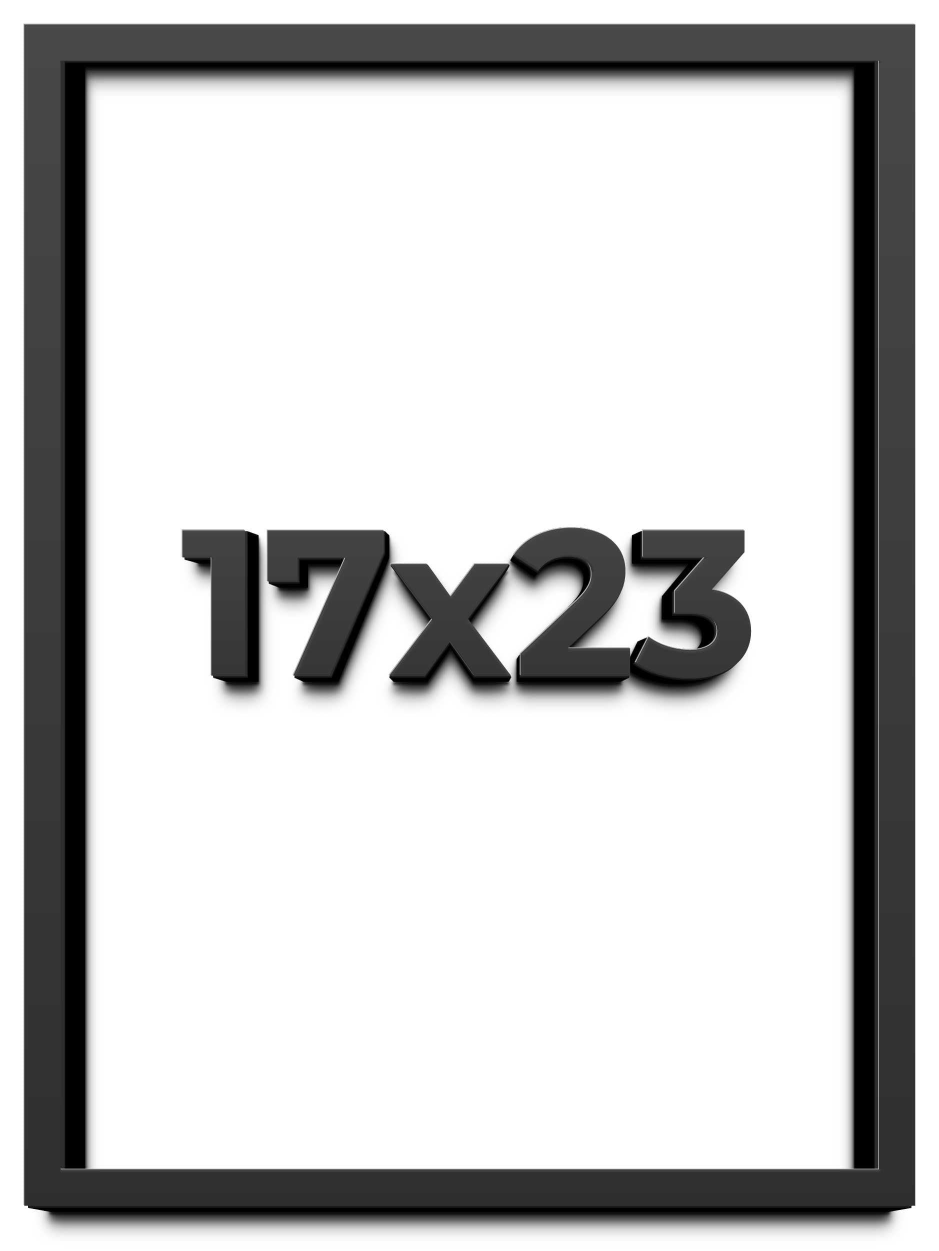 17x23 Shadow Box Frame Black | 2 Inches Deep Real Wood Contemporary ...