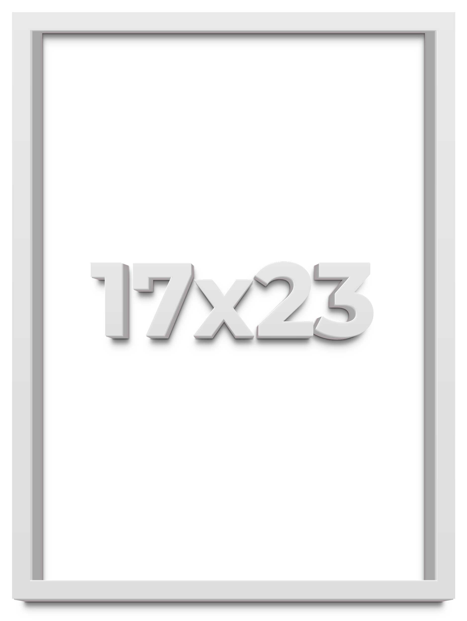 17x23 Shadow Box Frame White | 1 Inches Deep Real Wood Contemporary ...