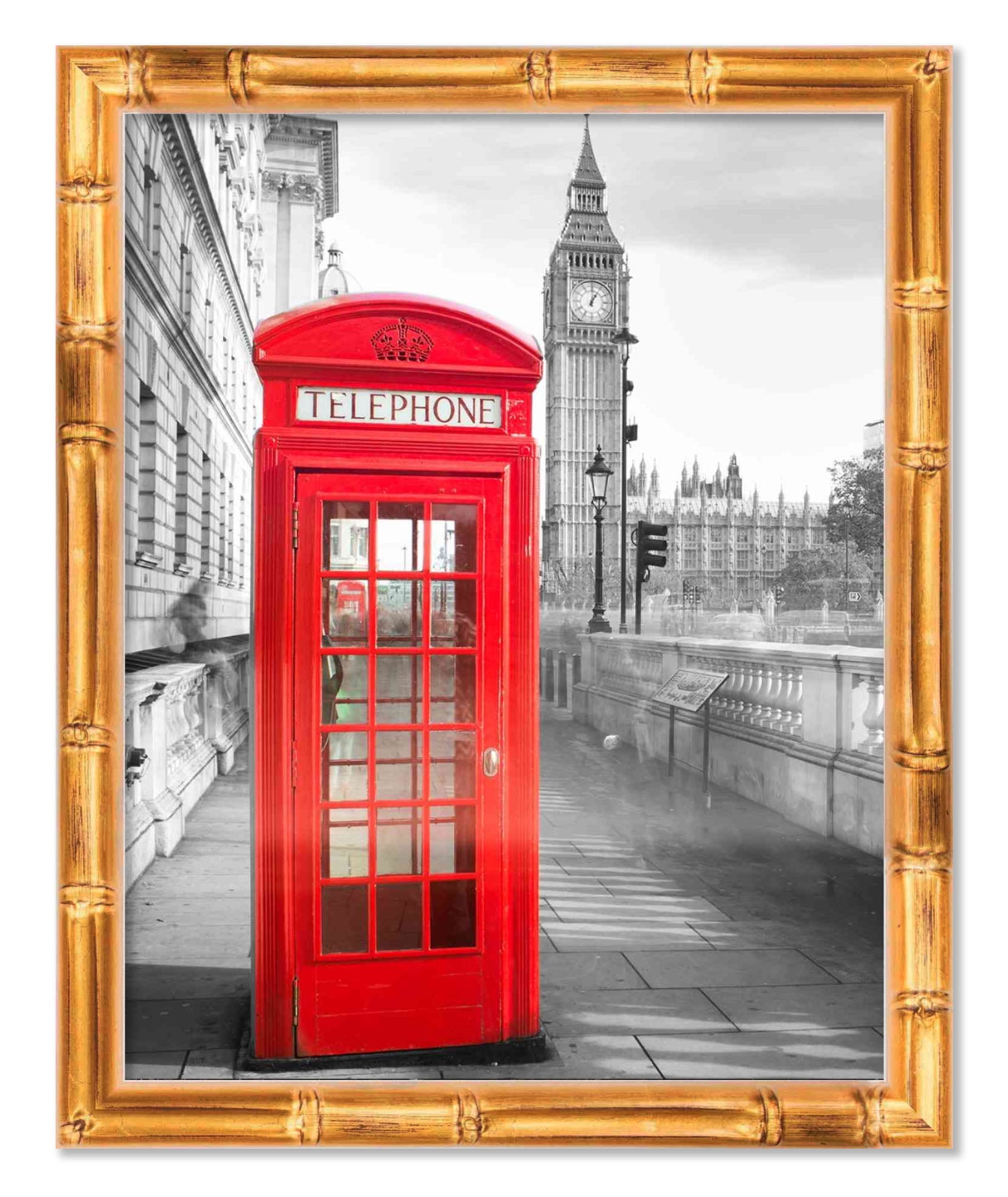 17x24 Frame Gold Bamboo Picture Frame - Complete Modern Photo Frame ...