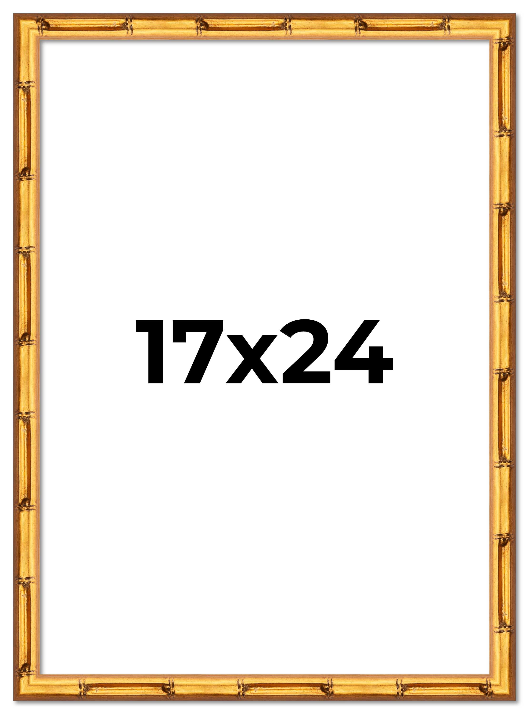 17x24 Frame Gold Bamboo Picture Frame - Complete Modern Photo Frame ...